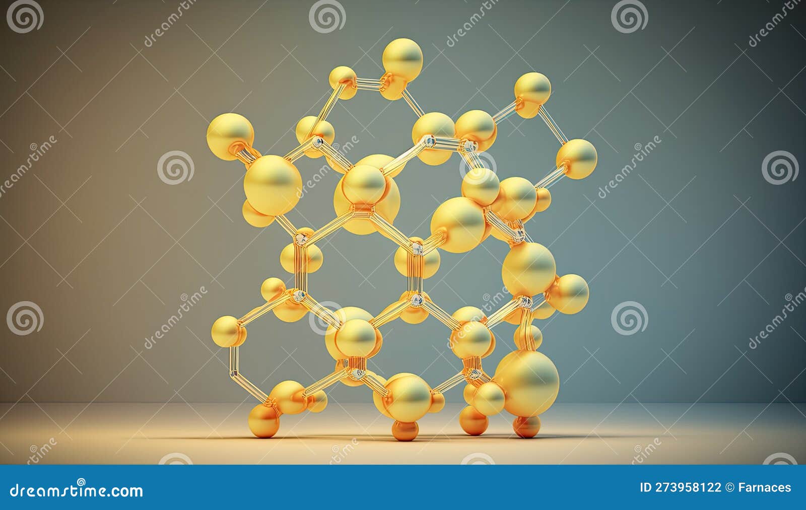 Molecular Structure Illustration Stock Illustration - Illustration of ...