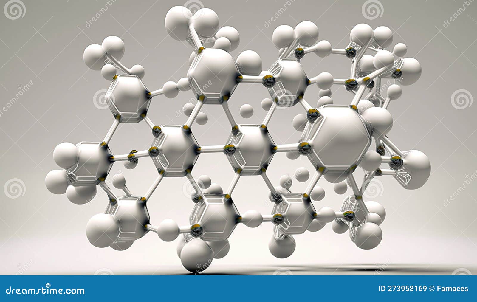 Molecular Structure Illustration Stock Illustration - Illustration of ...