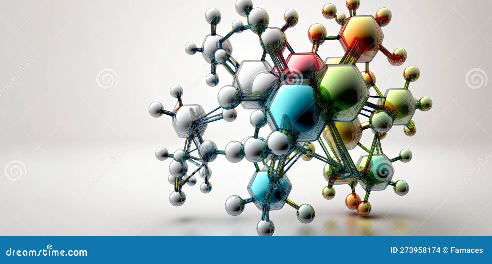 Molecular Structure Illustration Stock Illustration - Illustration of ...