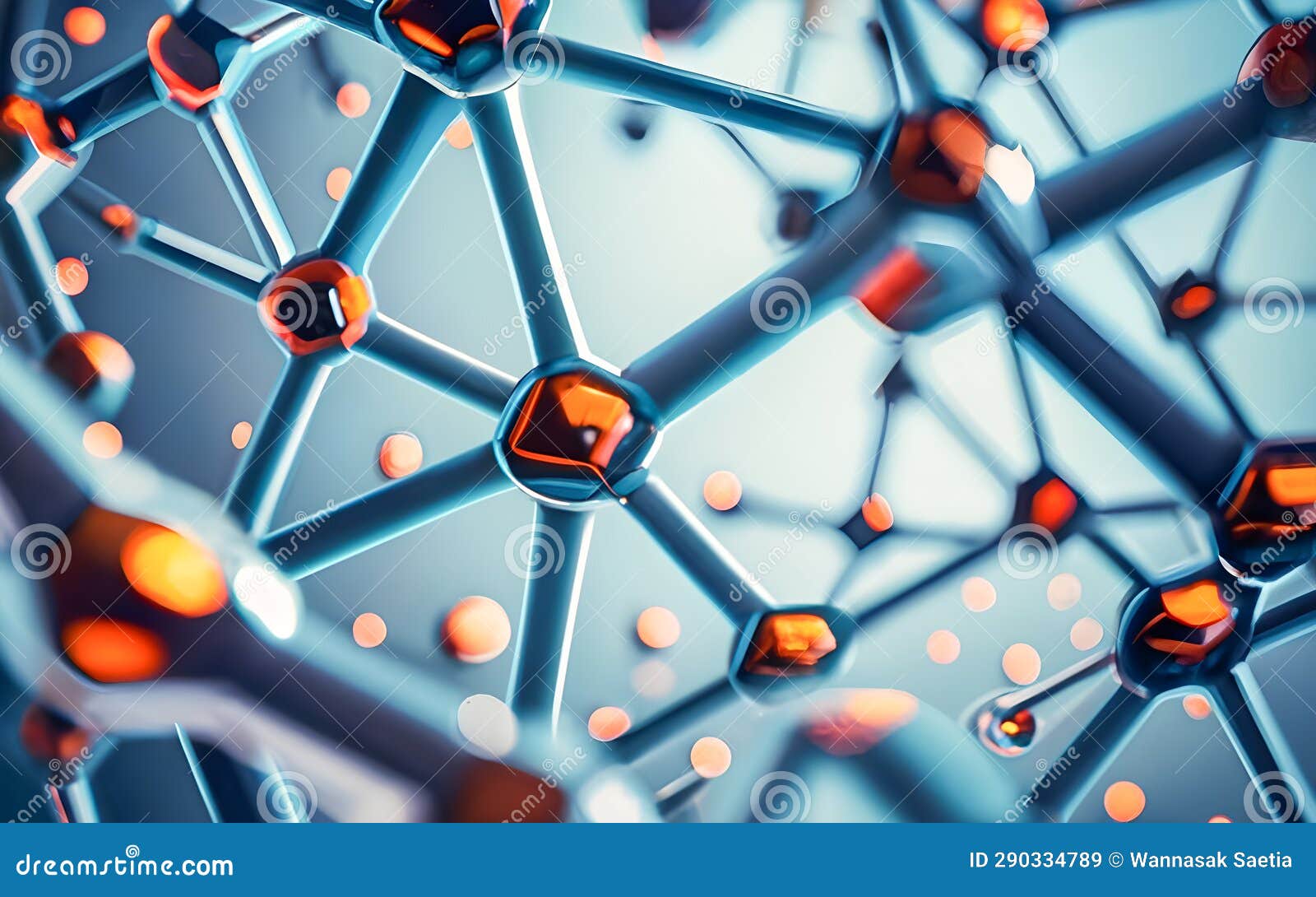 Molecular Structure. Illustration Stock Illustration - Illustration of ...