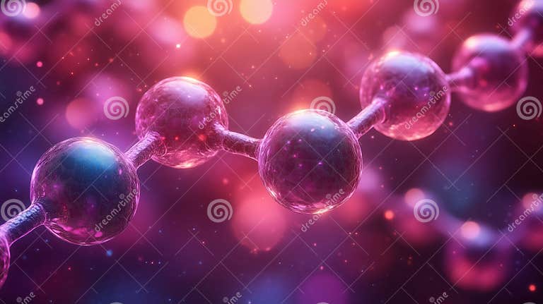 Molecular Structure and Interactions in Science and Research Stock ...