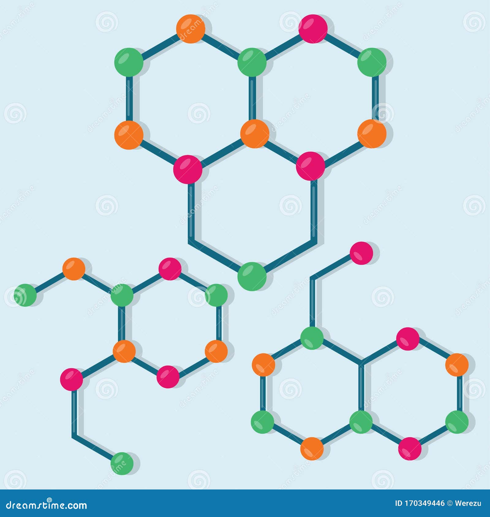 Molecular Structure Isolated for Science Concept Icon Vector ...