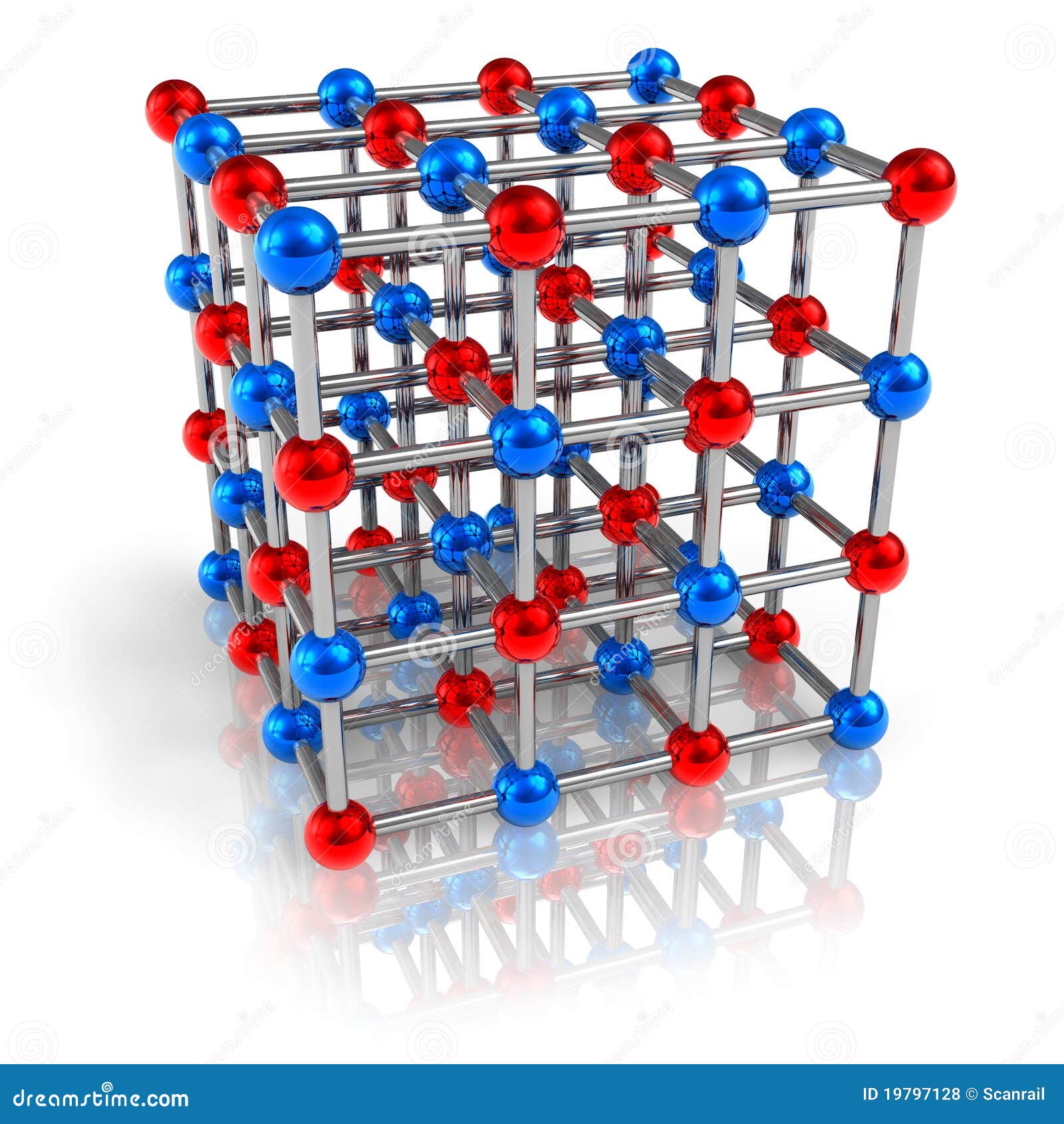 Molecular structure model stock illustration. Illustration of ...