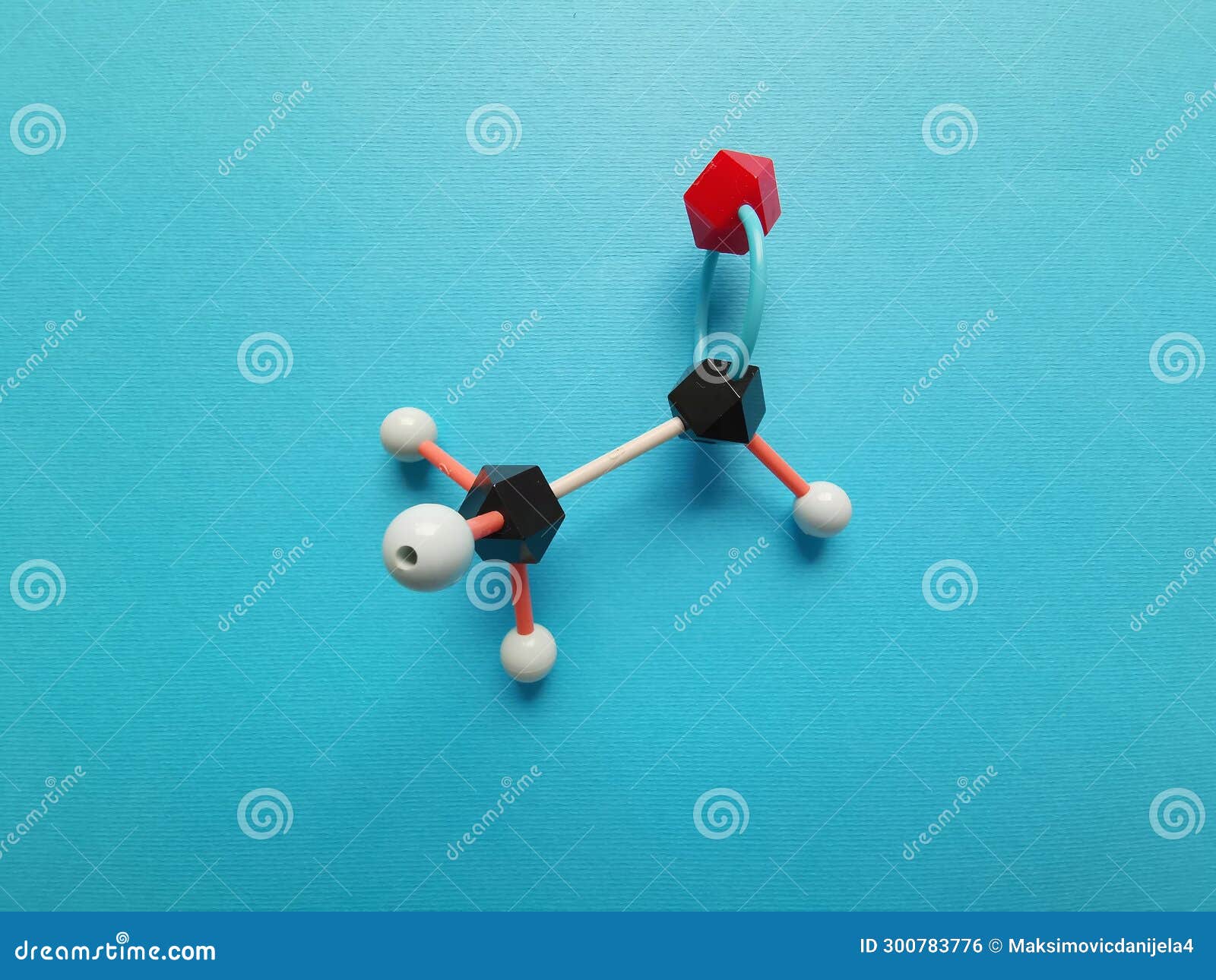 Molecular Structure Model of Acetaldehyde Molecule. Ethanal Chemical ...
