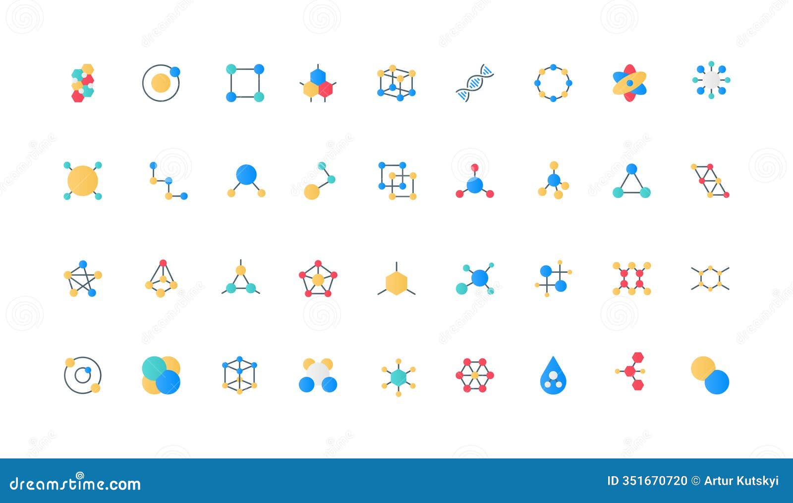 Molecular Structure, Model of Atom and Chemical Formula, Particles ...