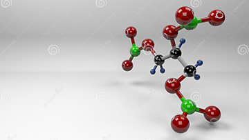 Nitroglycerin Molecule Structure Illustration. Stock Illustration ...