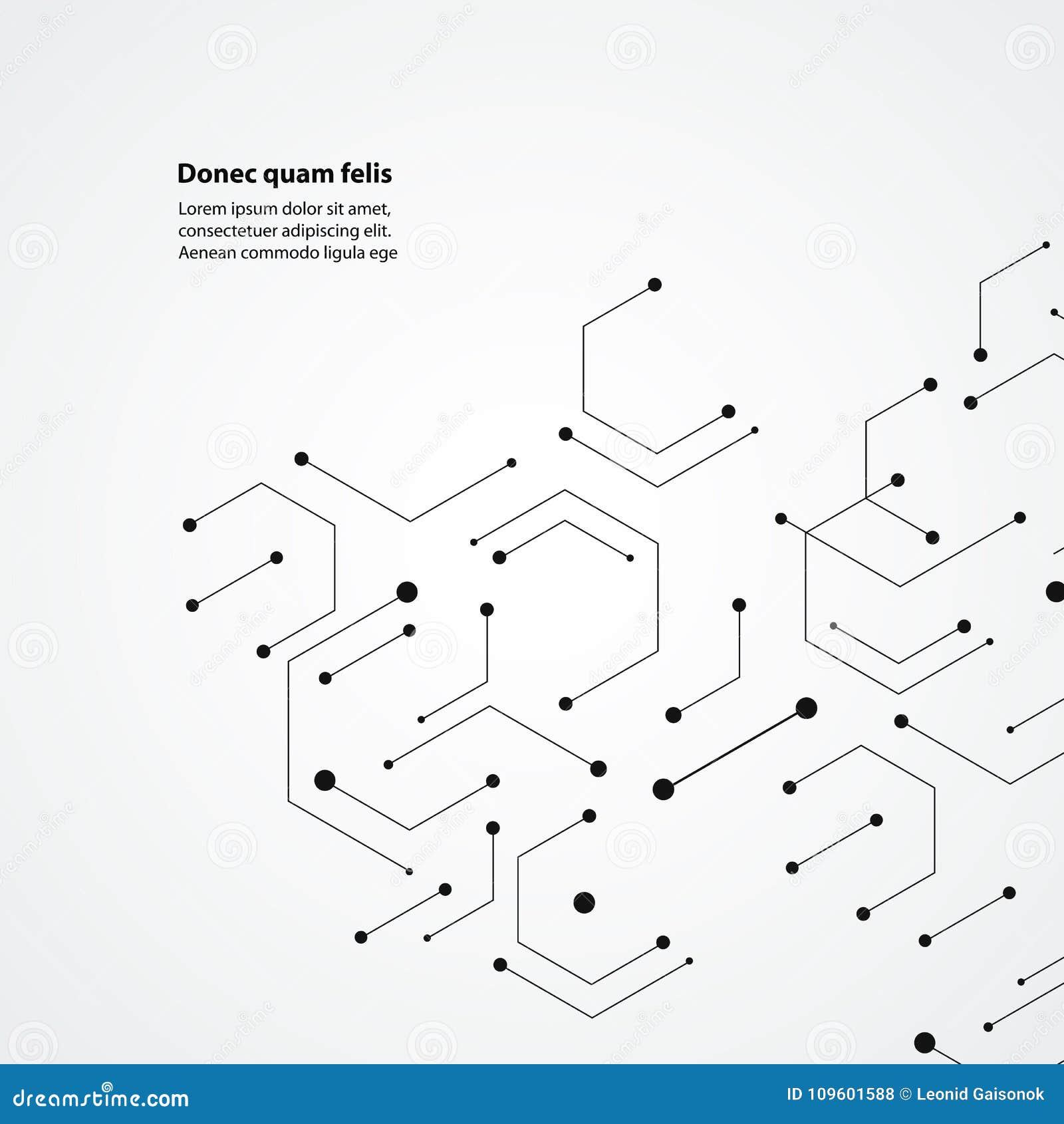 Molecular Structure Pattern Background. Vector Technology Design Stock ...