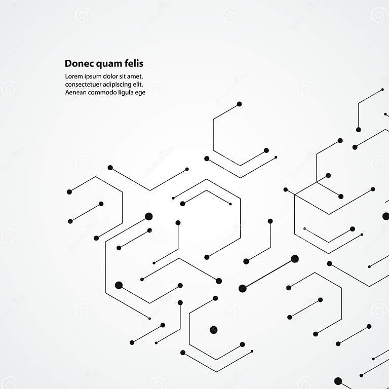 Molecular Structure Pattern Background. Vector Technology Design Stock ...