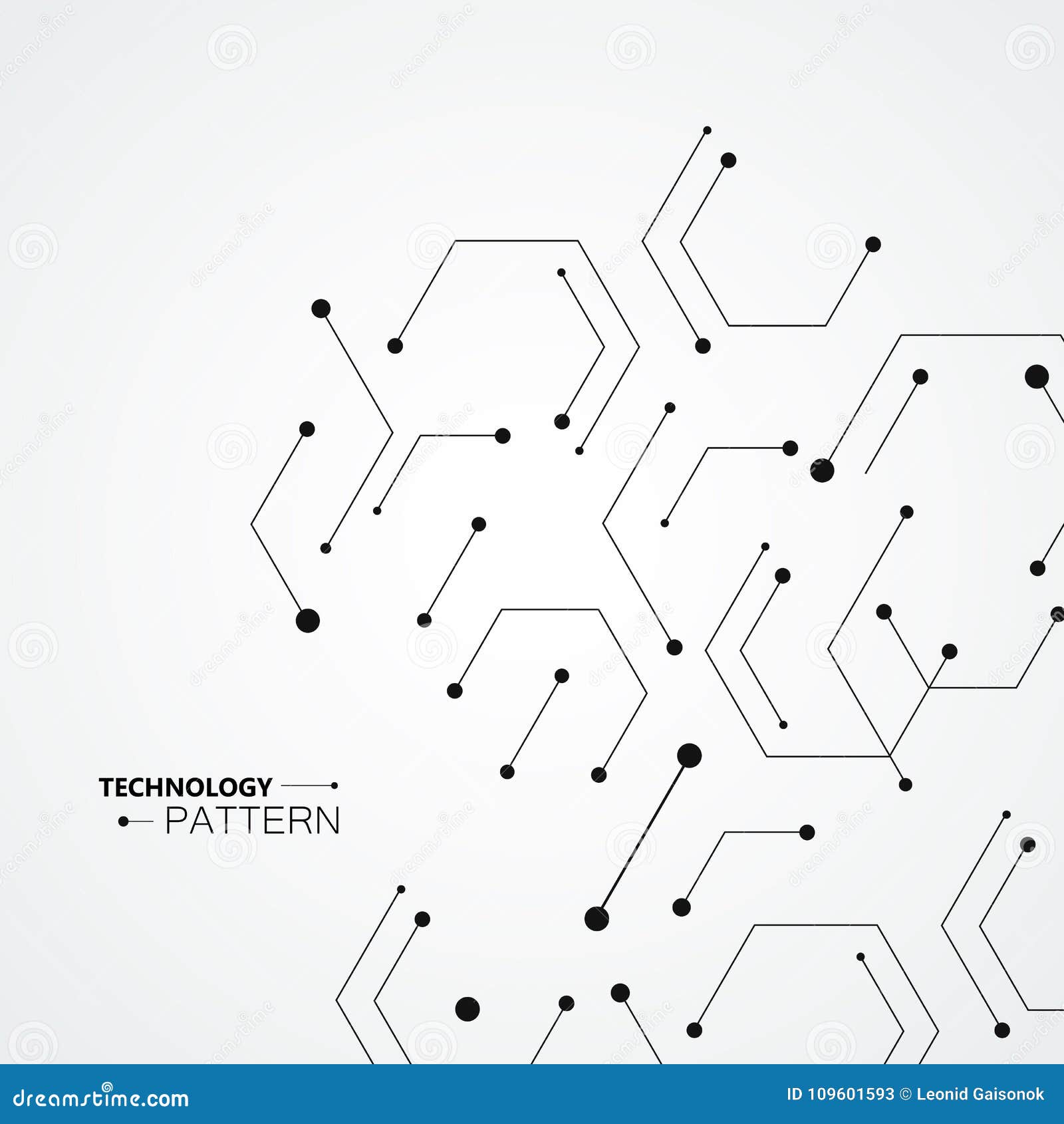 Molecular Structure Pattern Background. Vector Technology Design Stock ...