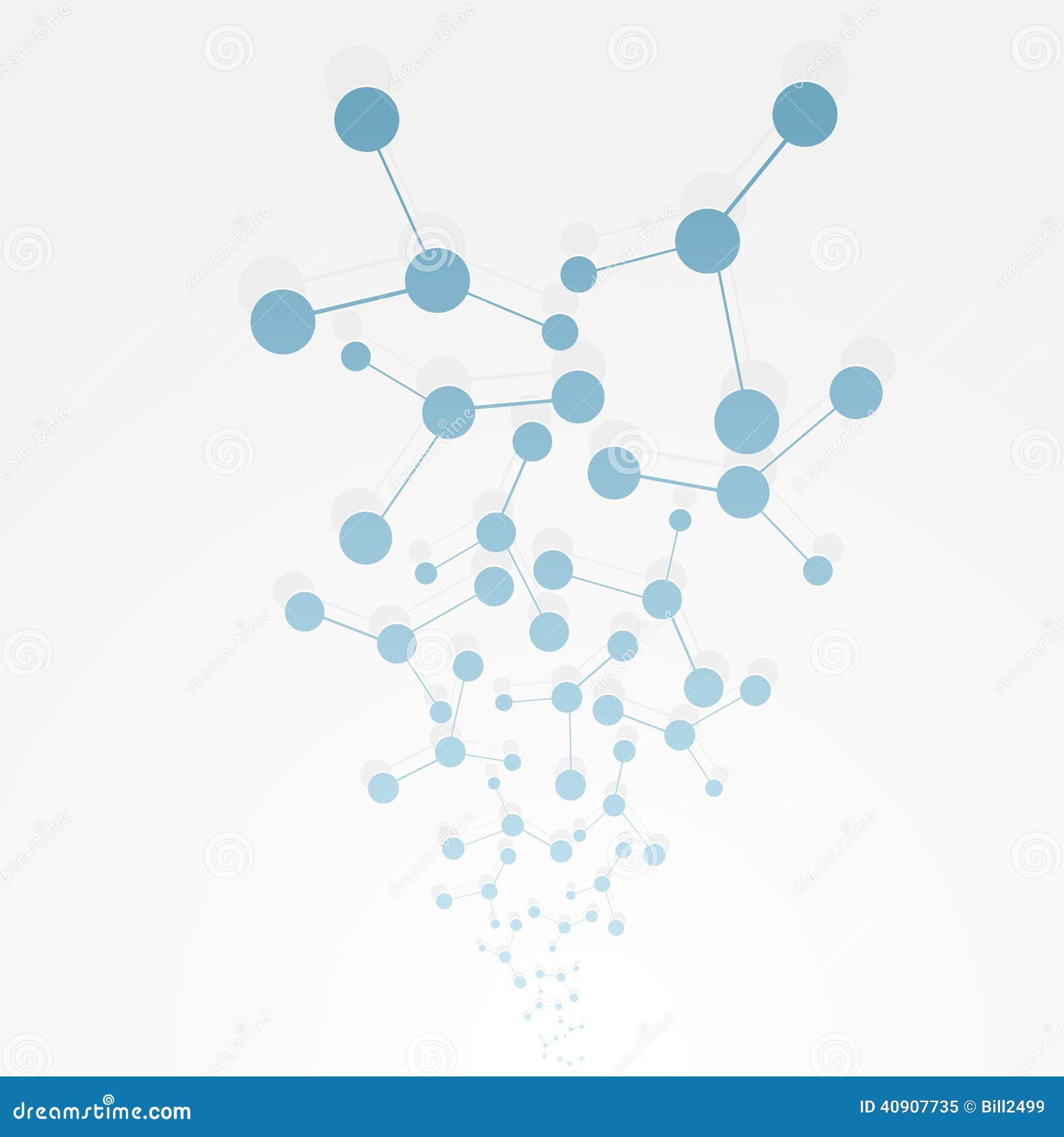 Molecular Structure of Planar Stock Illustration - Illustration of ...