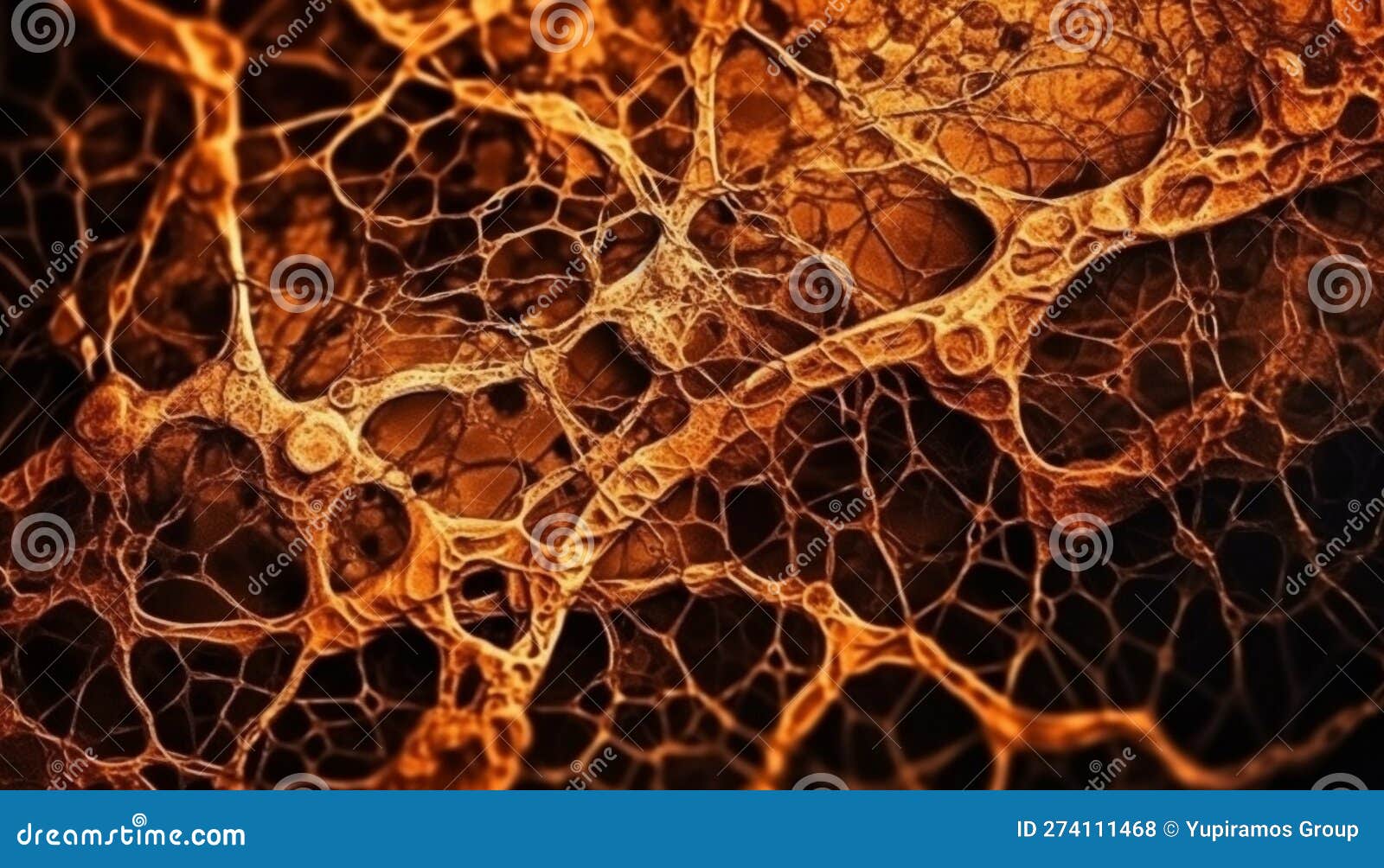 Molecular Structure of Plant Cell Under Microscope Generated by AI ...