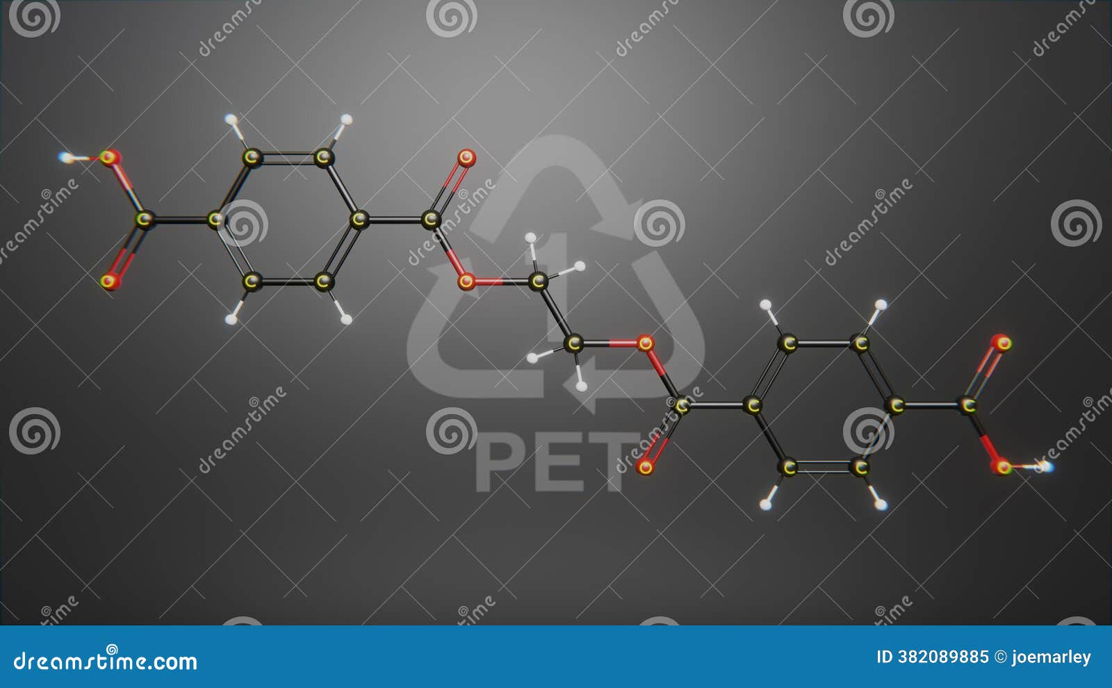 Polyethylene Terephthalate, Pet, PETE, Molecular Structures, 3d ...