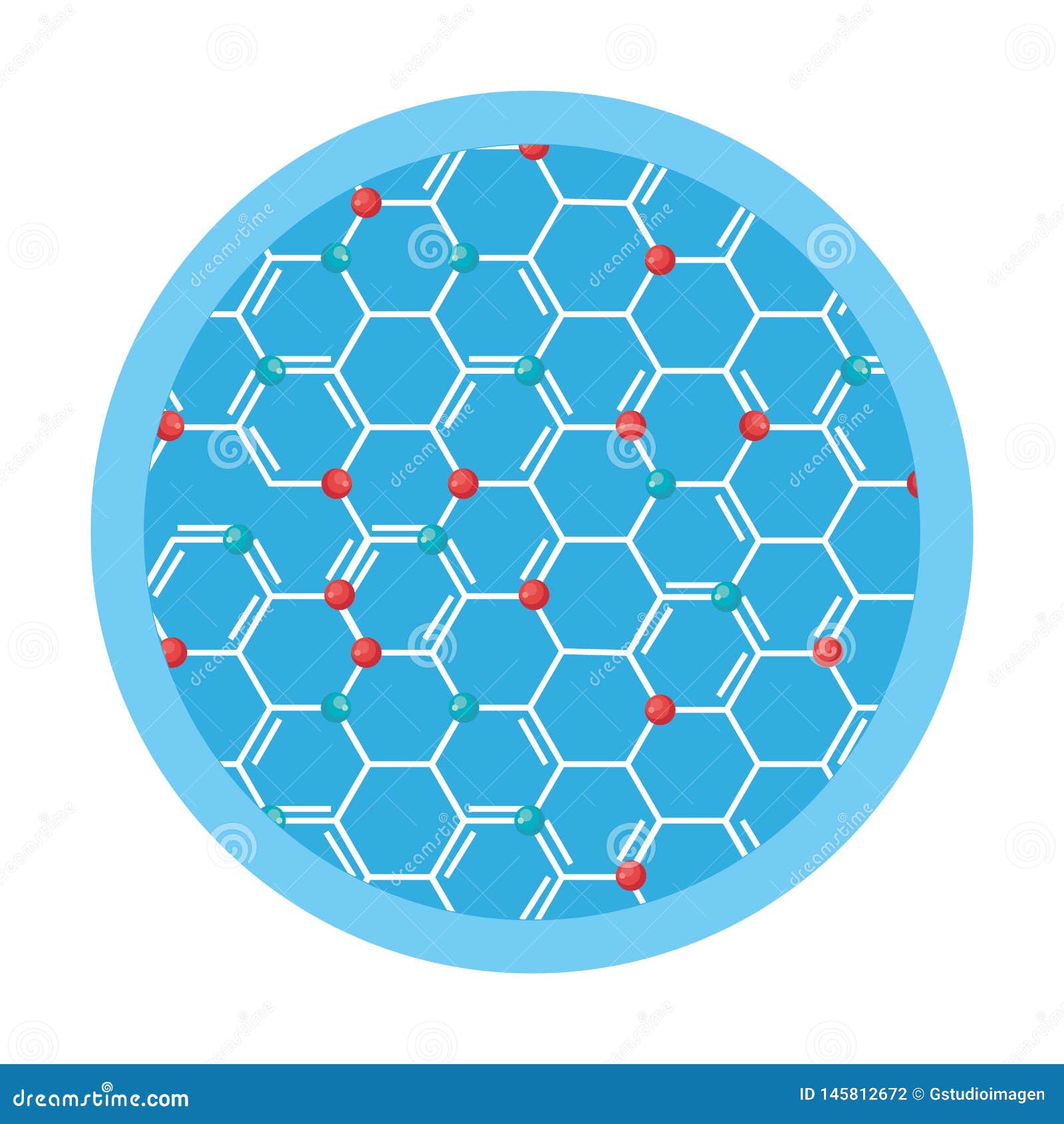 Molecular Structure Science Icon Stock Illustration - Illustration of ...