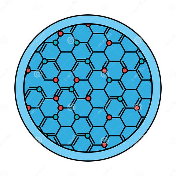 Molecular Structure Science Icon Stock Illustration - Illustration of ...