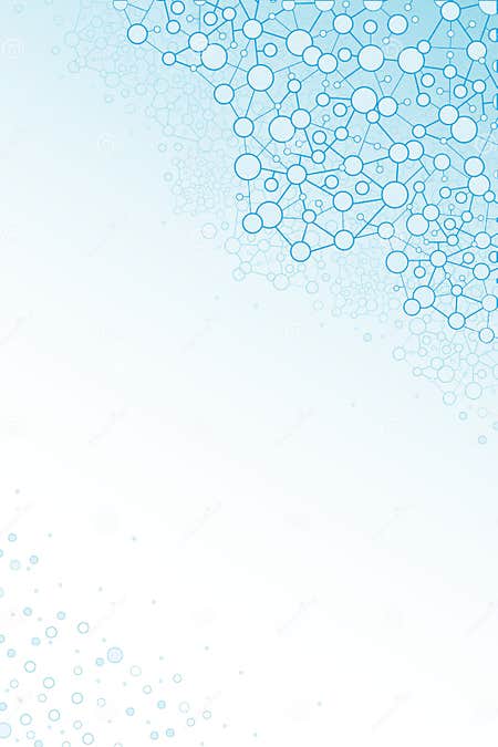 Molecular Structure Scientific Vertical Background Stock Vector ...