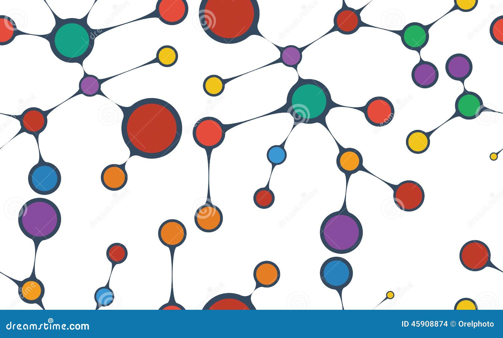Molecular Structure. Seamless Background Stock Vector - Illustration of ...