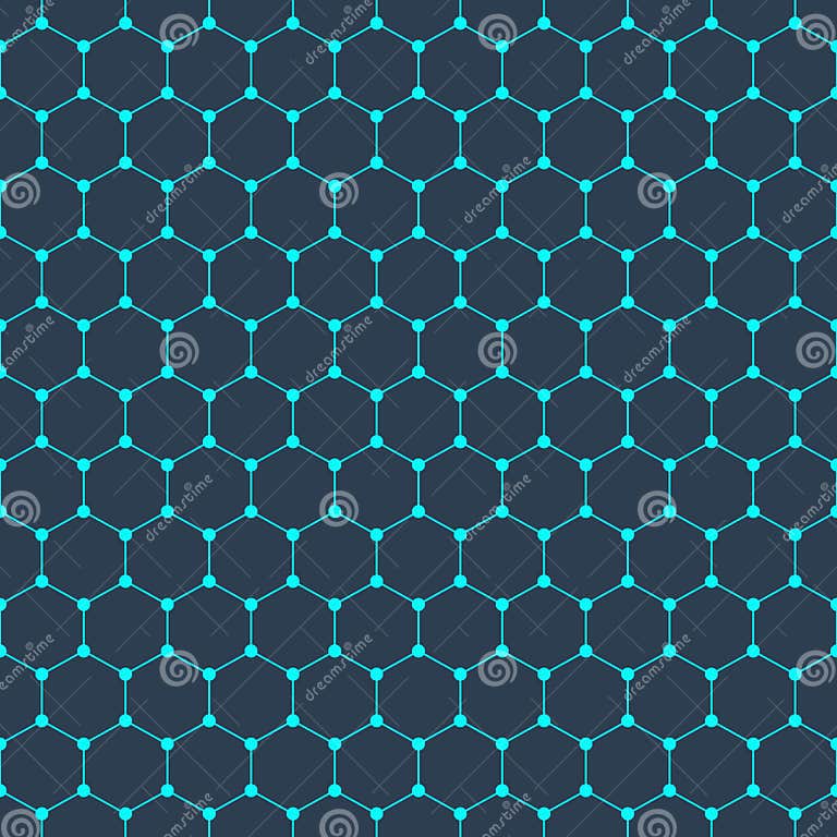 Molecular Structure Seamless Pattern Background Stock Vector ...