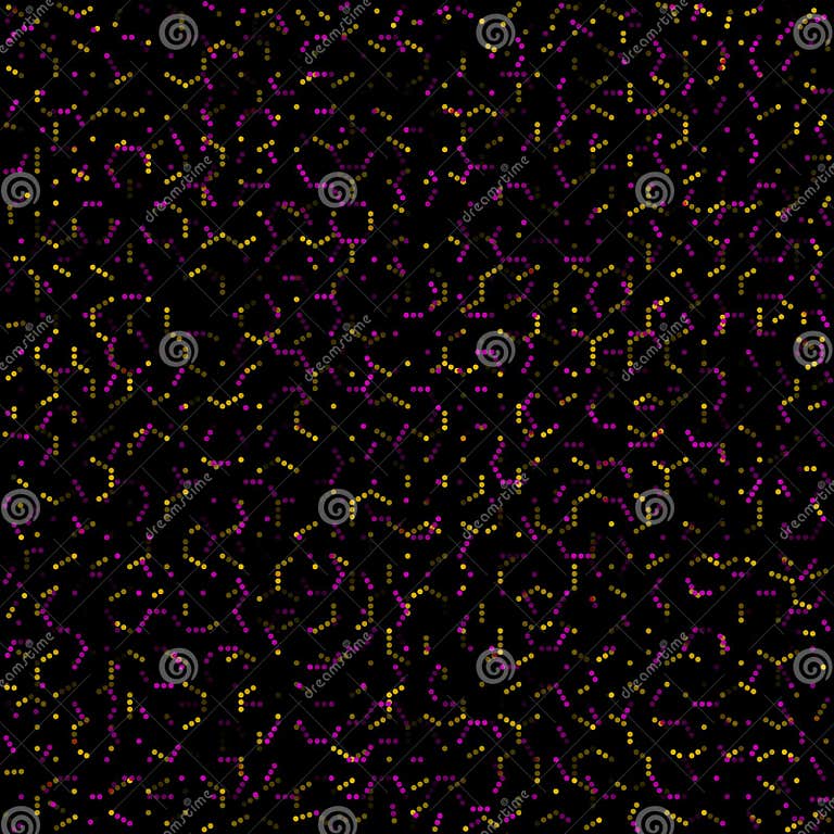 Molecular Structure Seamless Pattern from Dots. Stock Vector ...