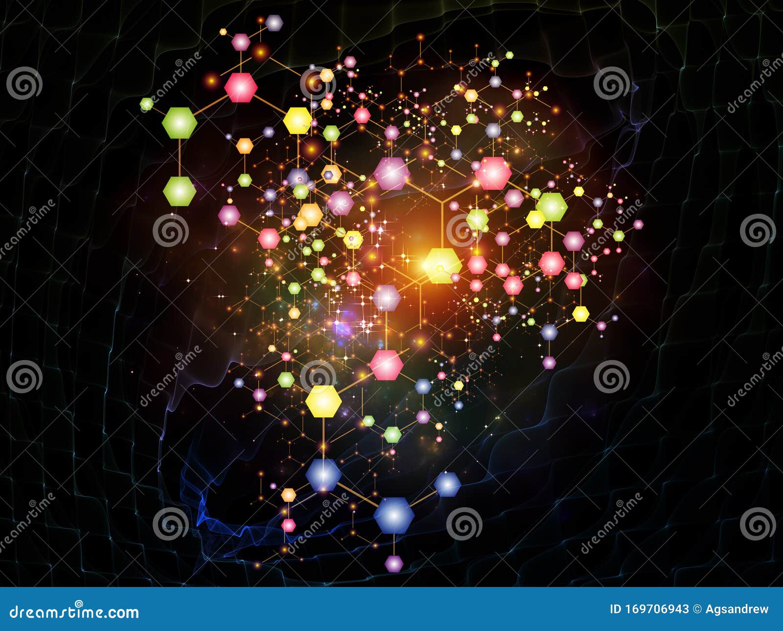 Atomic Radiation stock illustration. Illustration of science - 169706943