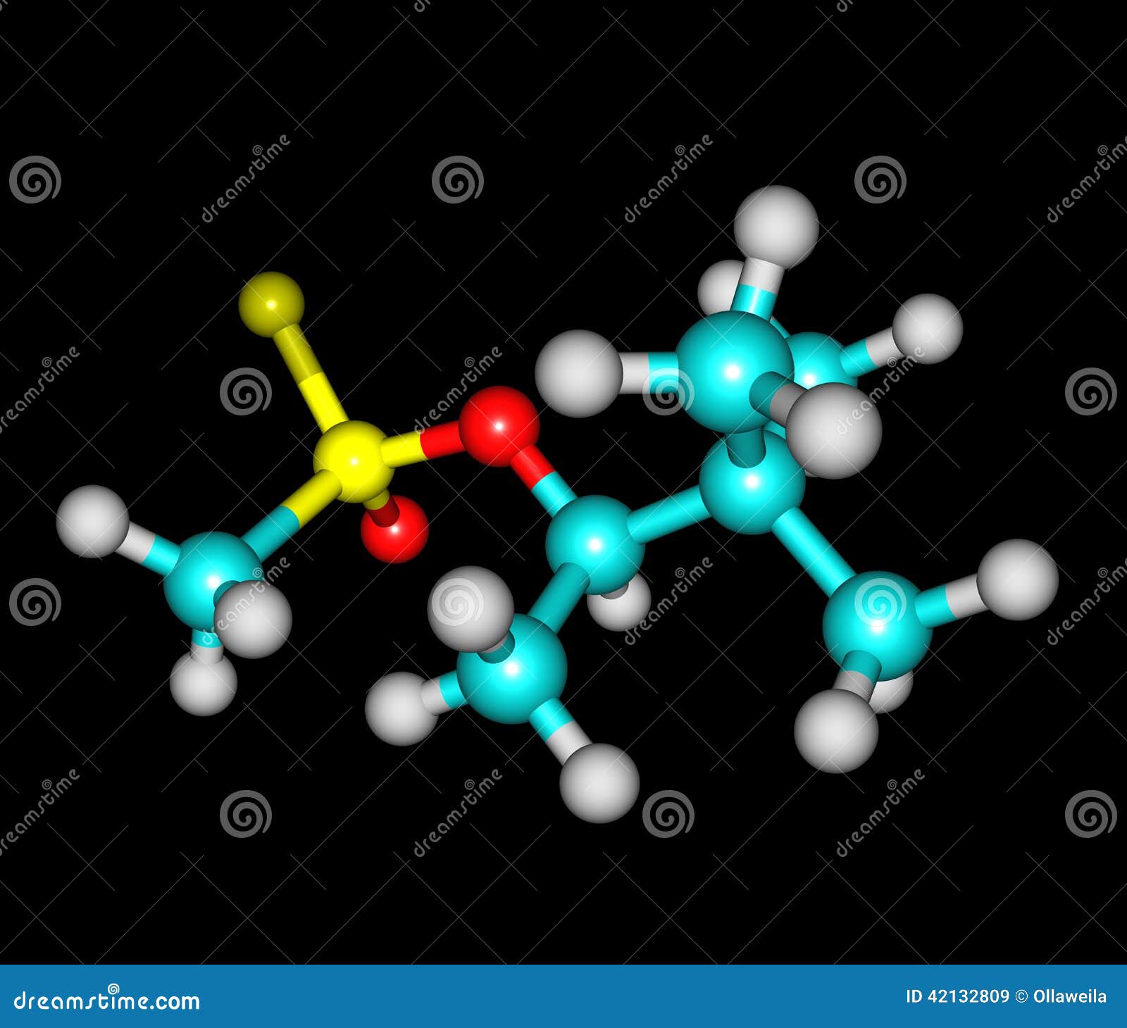 Soman Nerve Agent Molecule Chemical Weapon. Stylized 2D Renderings And ...