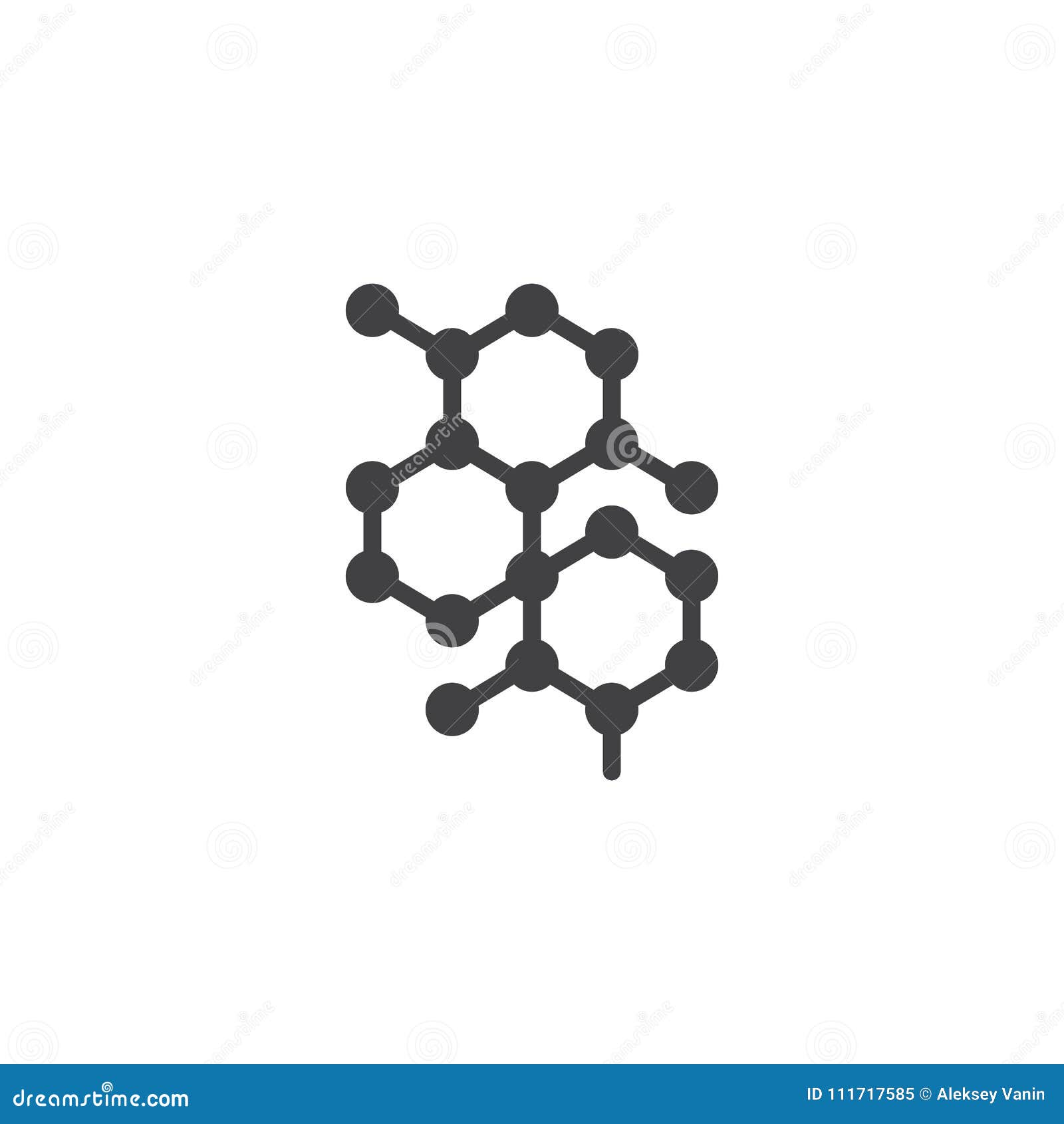Molecular Structure Vector Icon Stock Vector - Illustration of ...