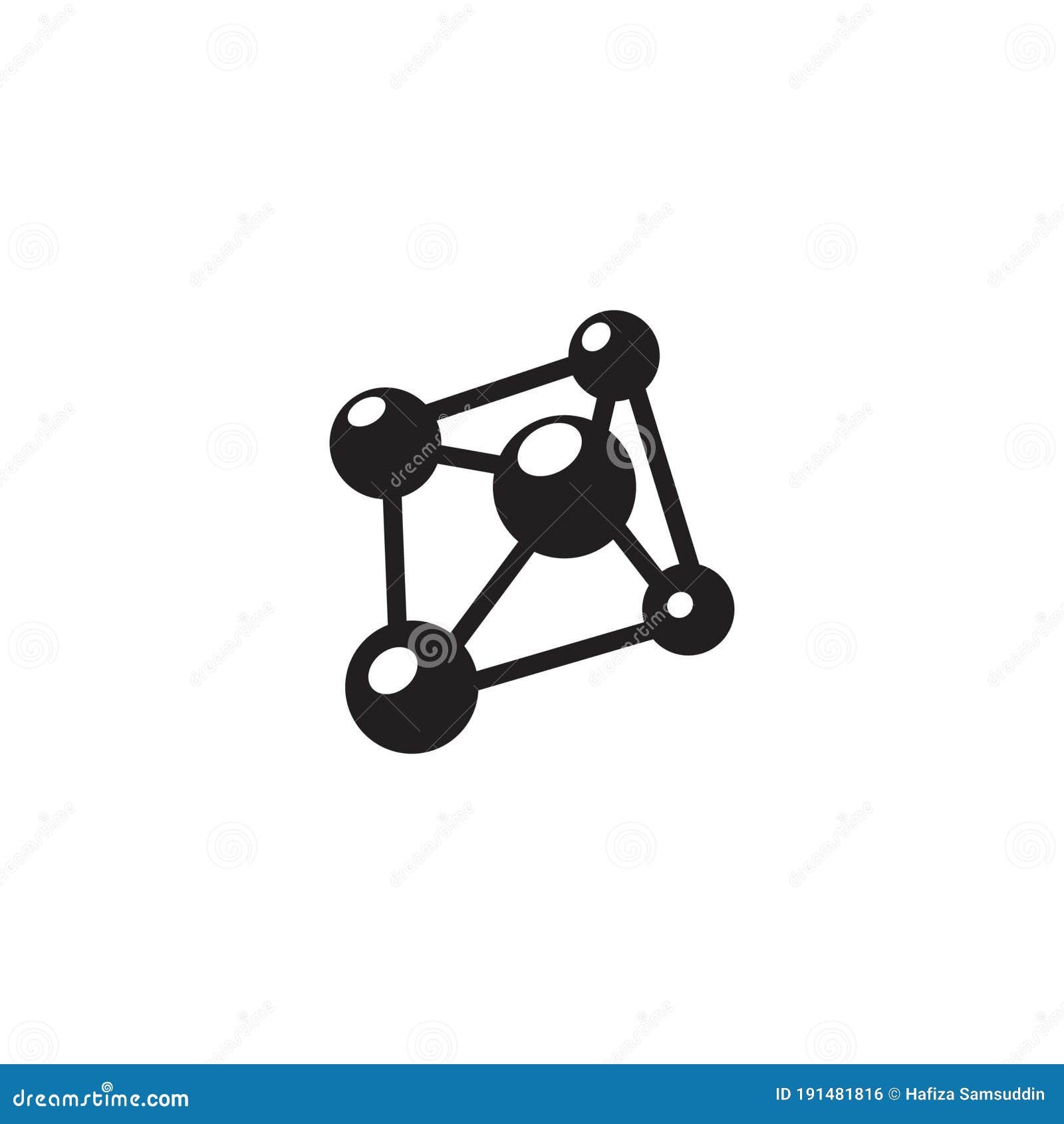 Molecular Structure. Vector Illustration Decorative Design Stock Vector ...
