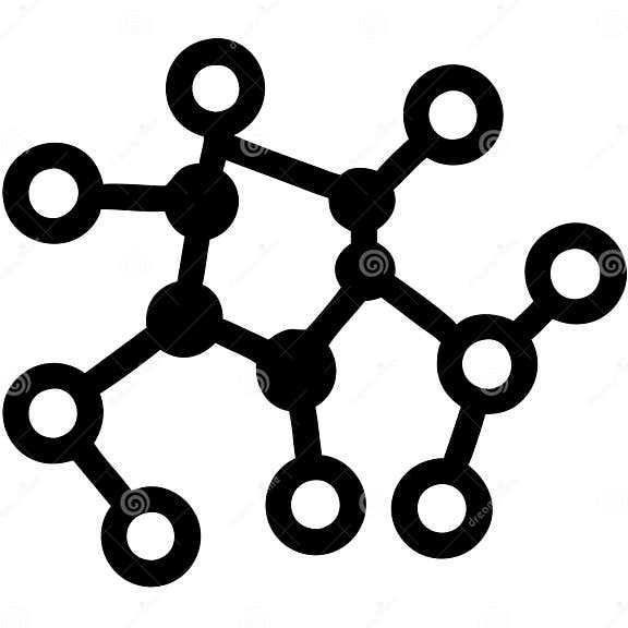 Molecular Structure Vector Illustration For Science Education And