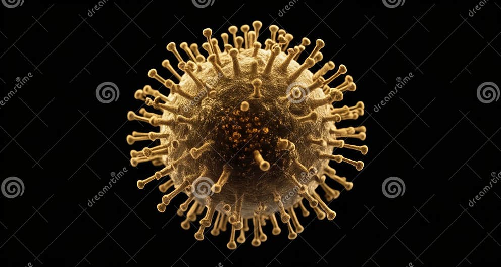 Molecular Structure of a Virus, Magnified for Scientific Study Stock ...