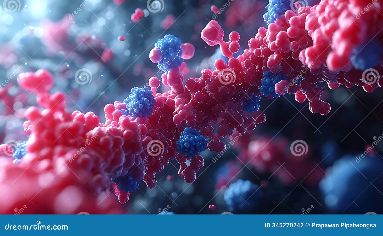 Enzyme Inhibition Depicted In 3D Illustration Showing Molecular ...