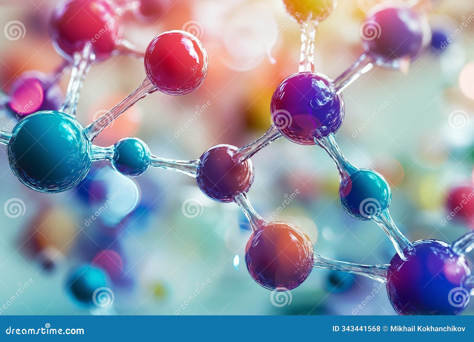 Molecular Structures in Chemical Interactions Stock Photo - Image of ...