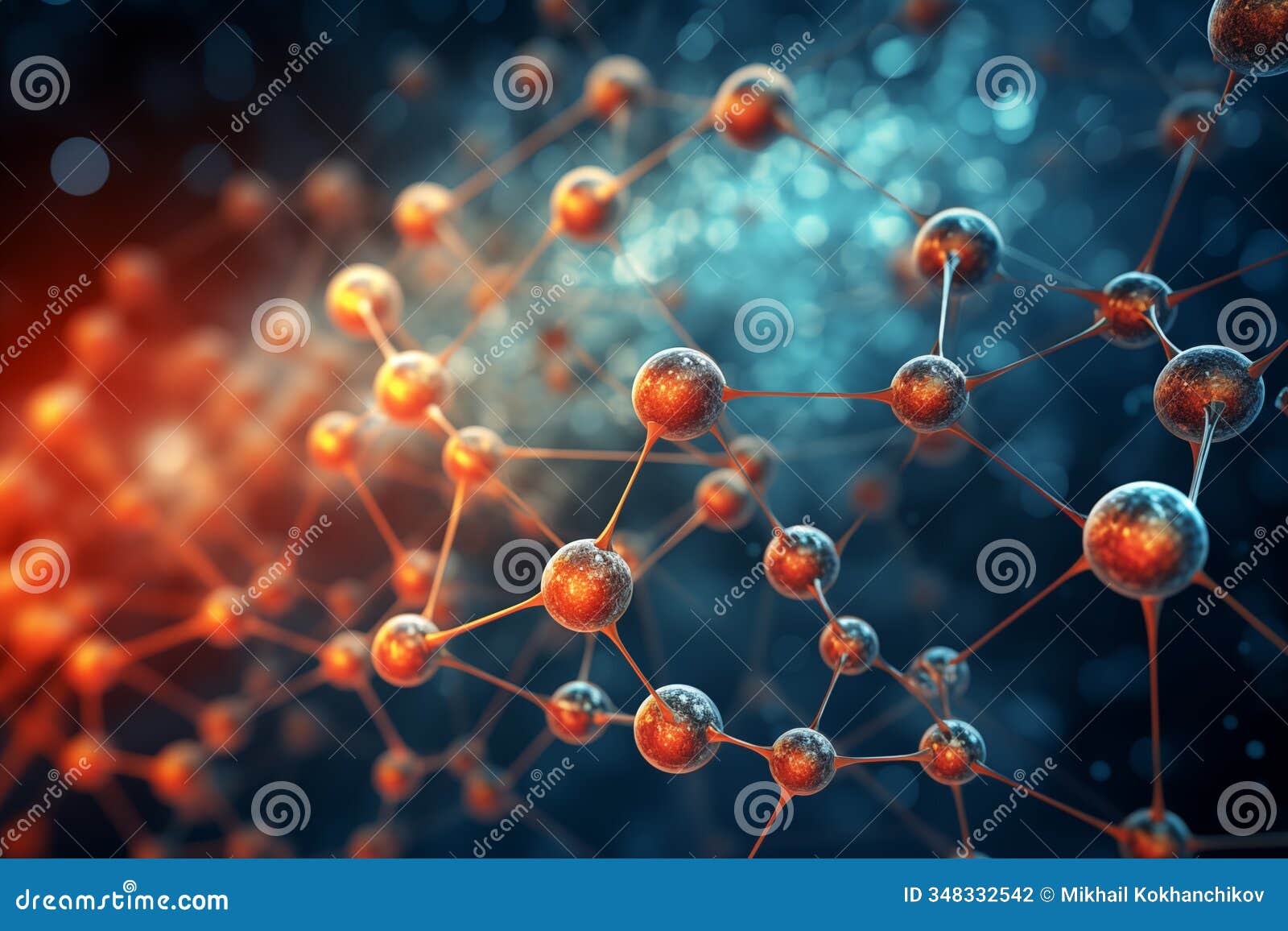 Molecular Structures in Chemical Interactions Stock Photo - Image of ...