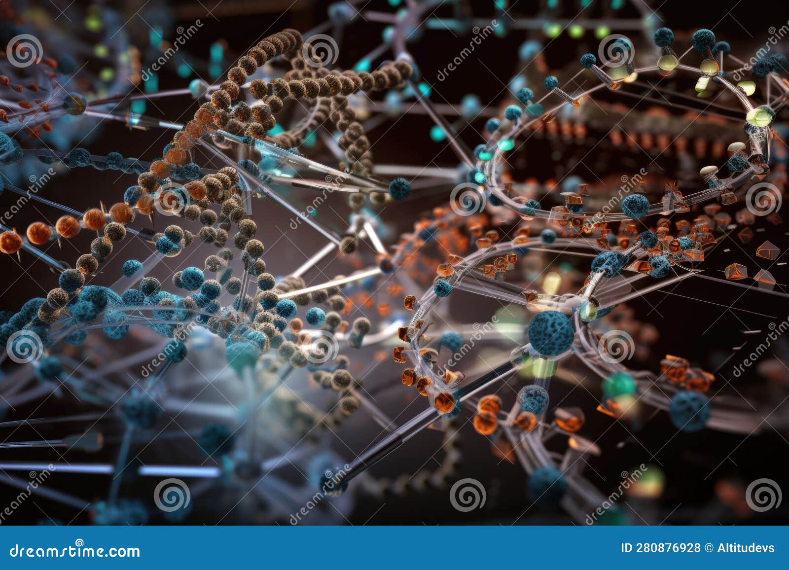 Cellular Molecular Processes With Various Cell Types And Intracellular ...