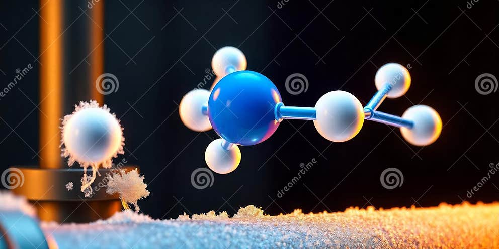 Molecular Structures Interacting in a Scientific Laboratory Setting ...