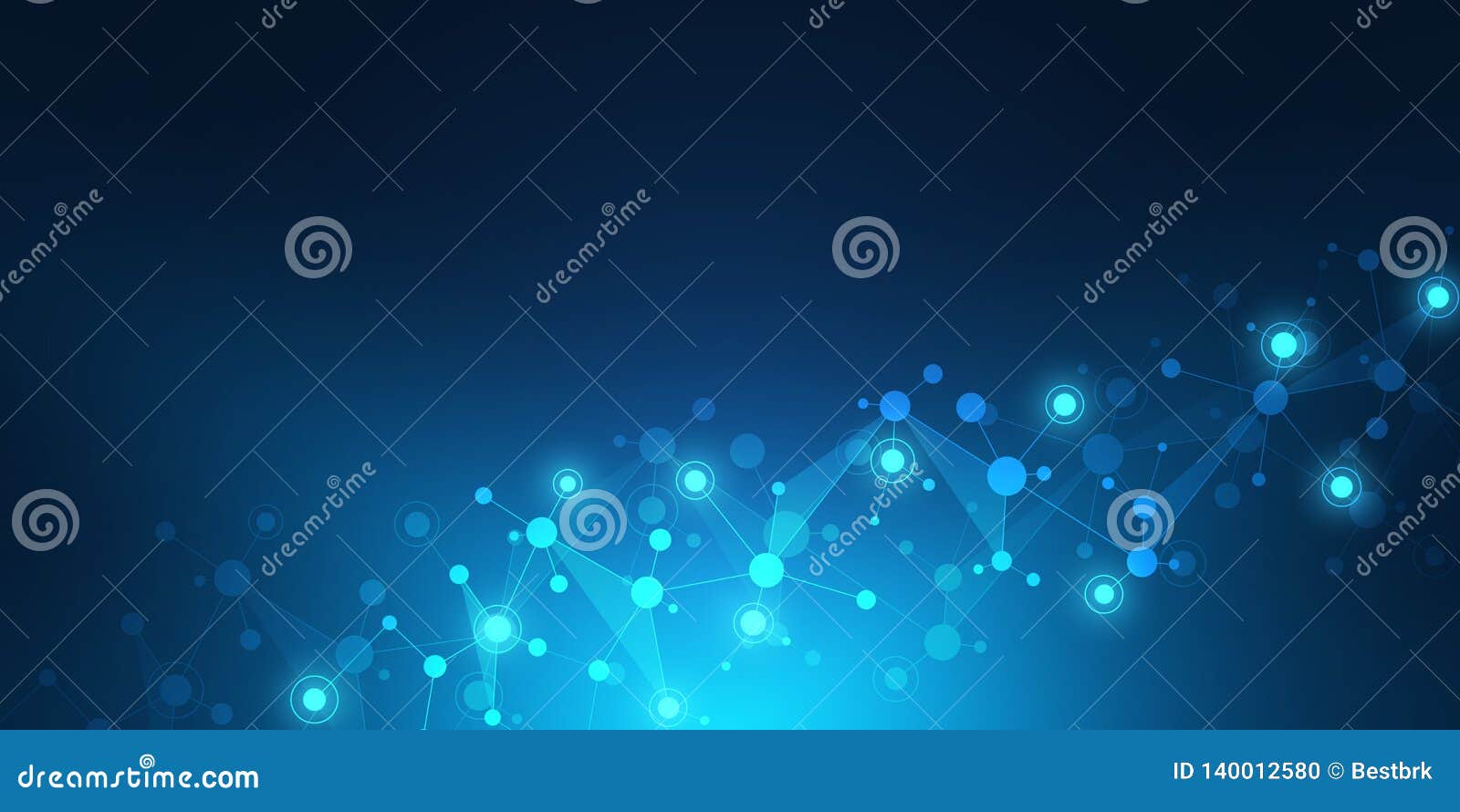 Molecular Structures and Neural Network. Molecules DNA and Genetic ...