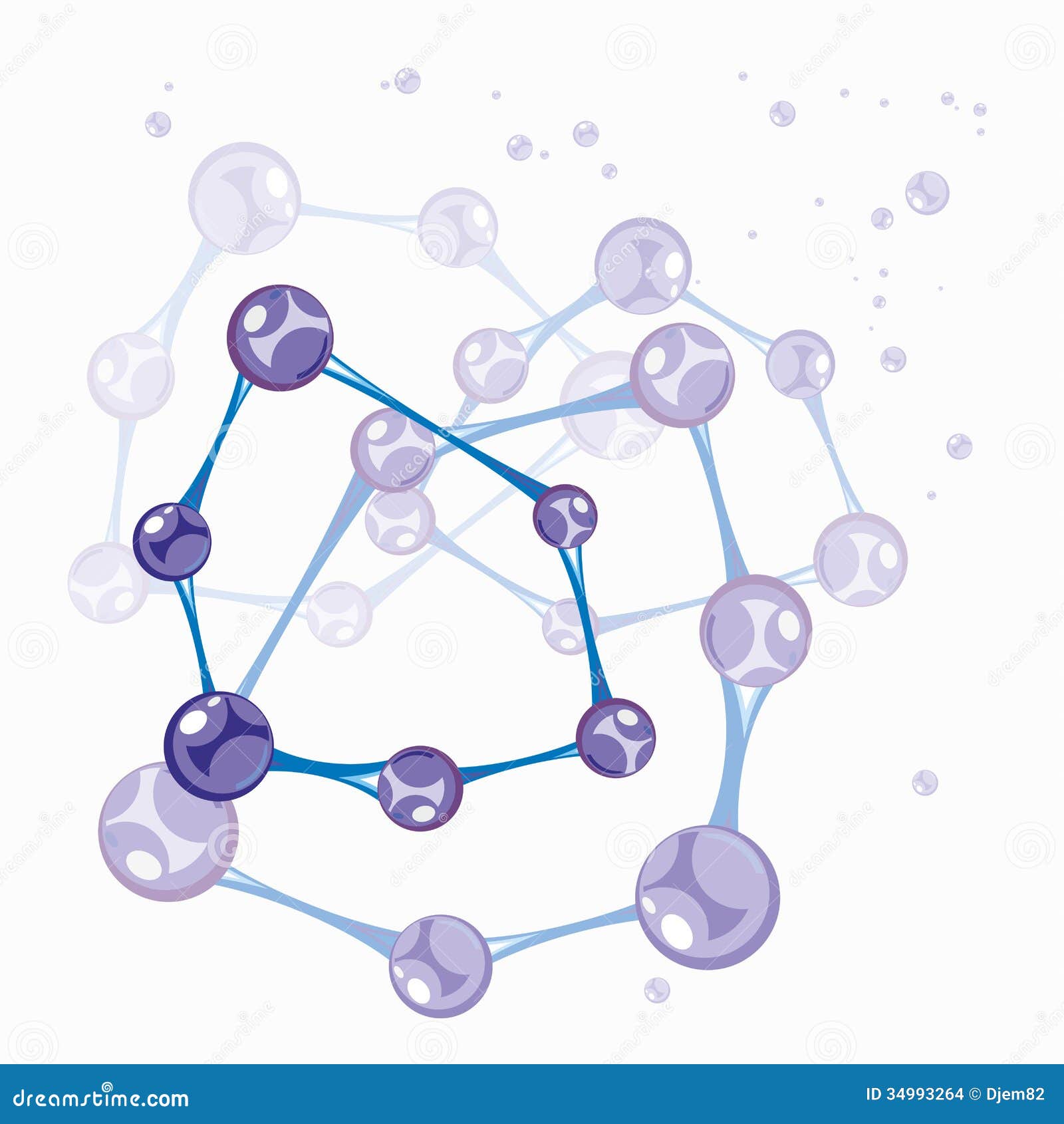 Molecular structures stock vector. Illustration of biology - 34993264