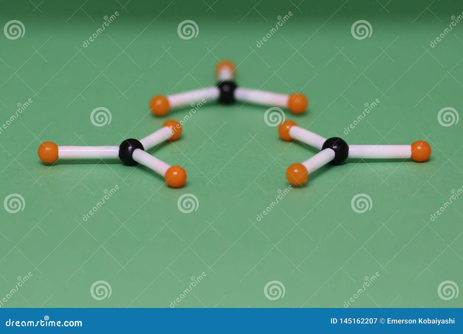Molecular structures stock image. Image of atoms, organic - 145162207