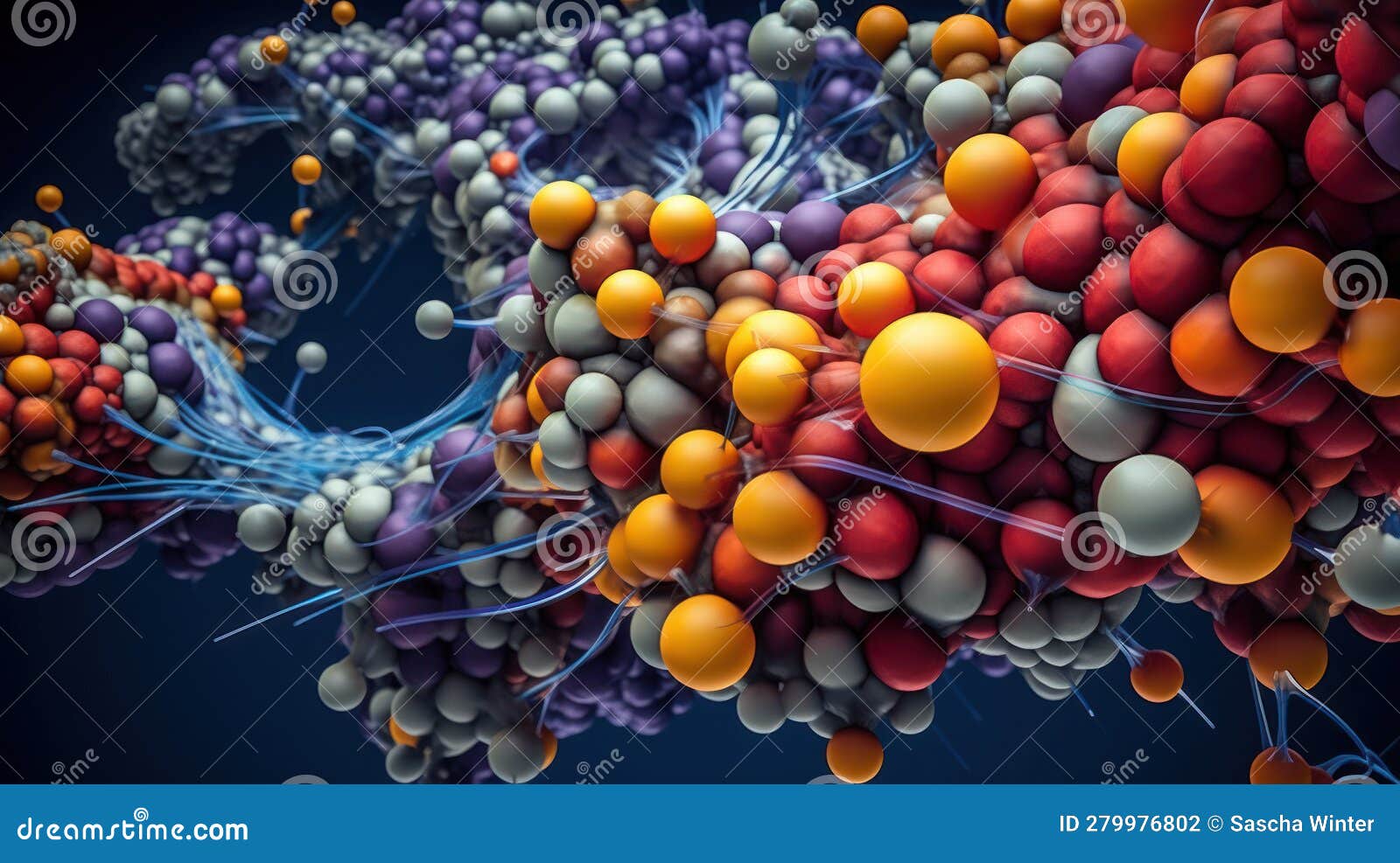 A Symphony Of Atoms Harmoniously Merging To Form An Exquisite Crystal ...