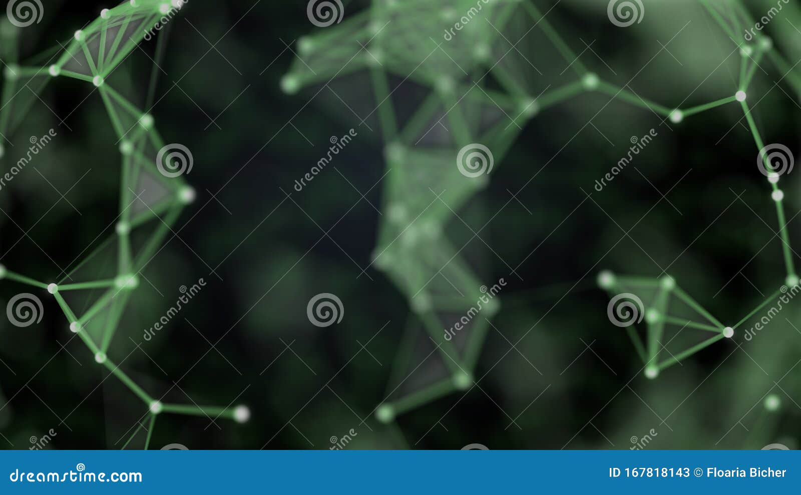 Molecular Technology Background. Abstract Model of Molecules Connection ...