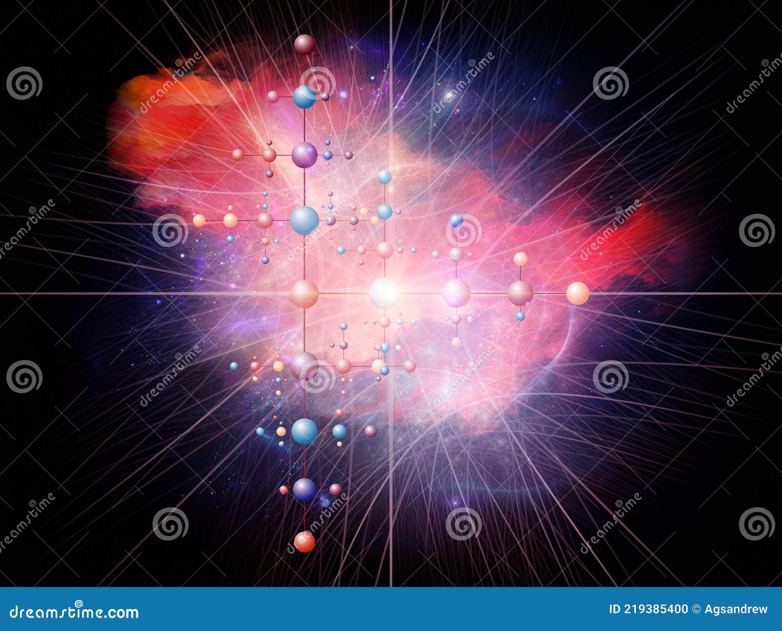 Molecular Topology stock illustration. Illustration of molecular ...