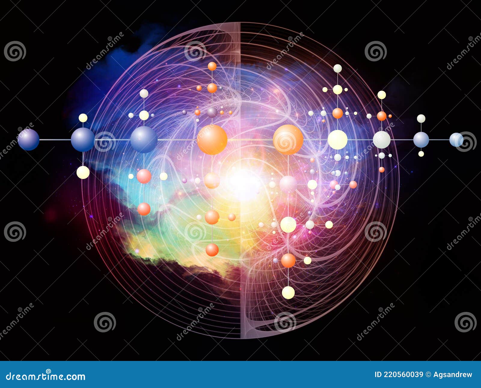 Molecular Topology stock illustration. Illustration of pattern - 220560039