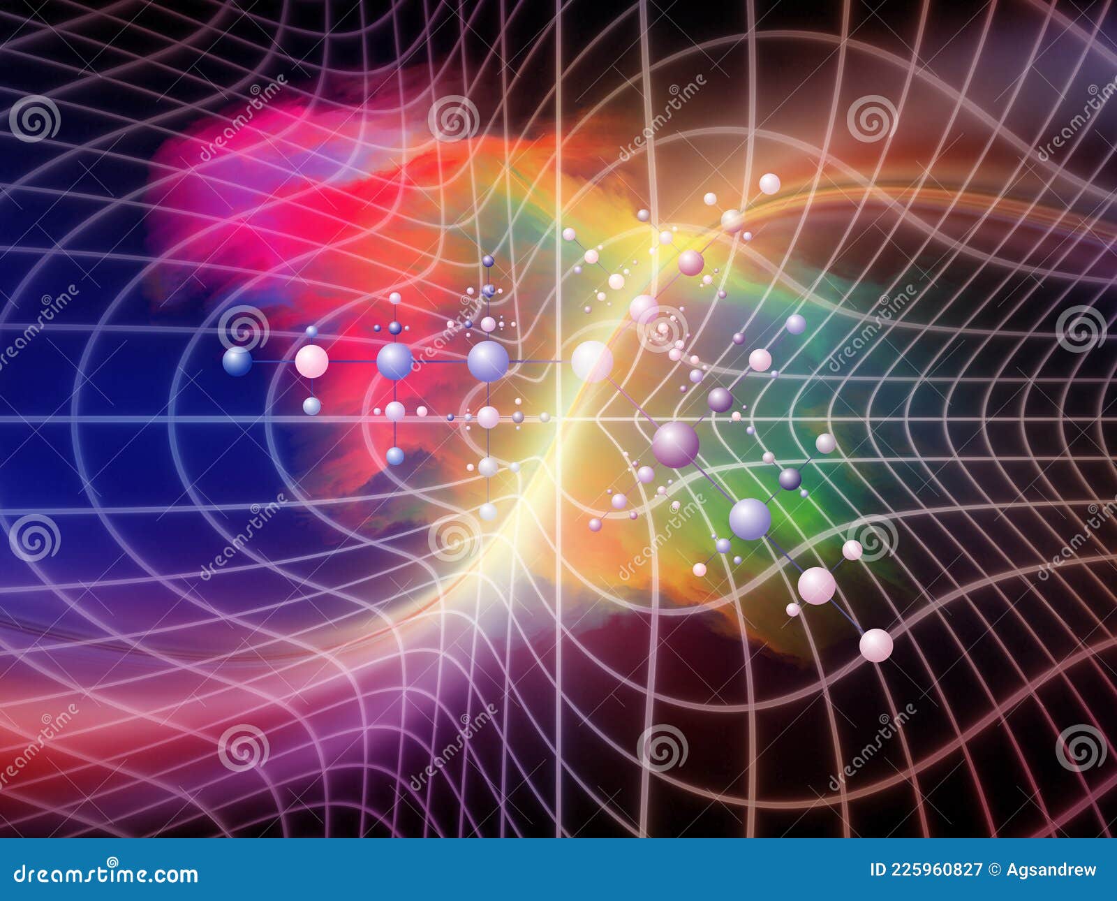 Molecular Topology stock illustration. Illustration of matter - 225960827