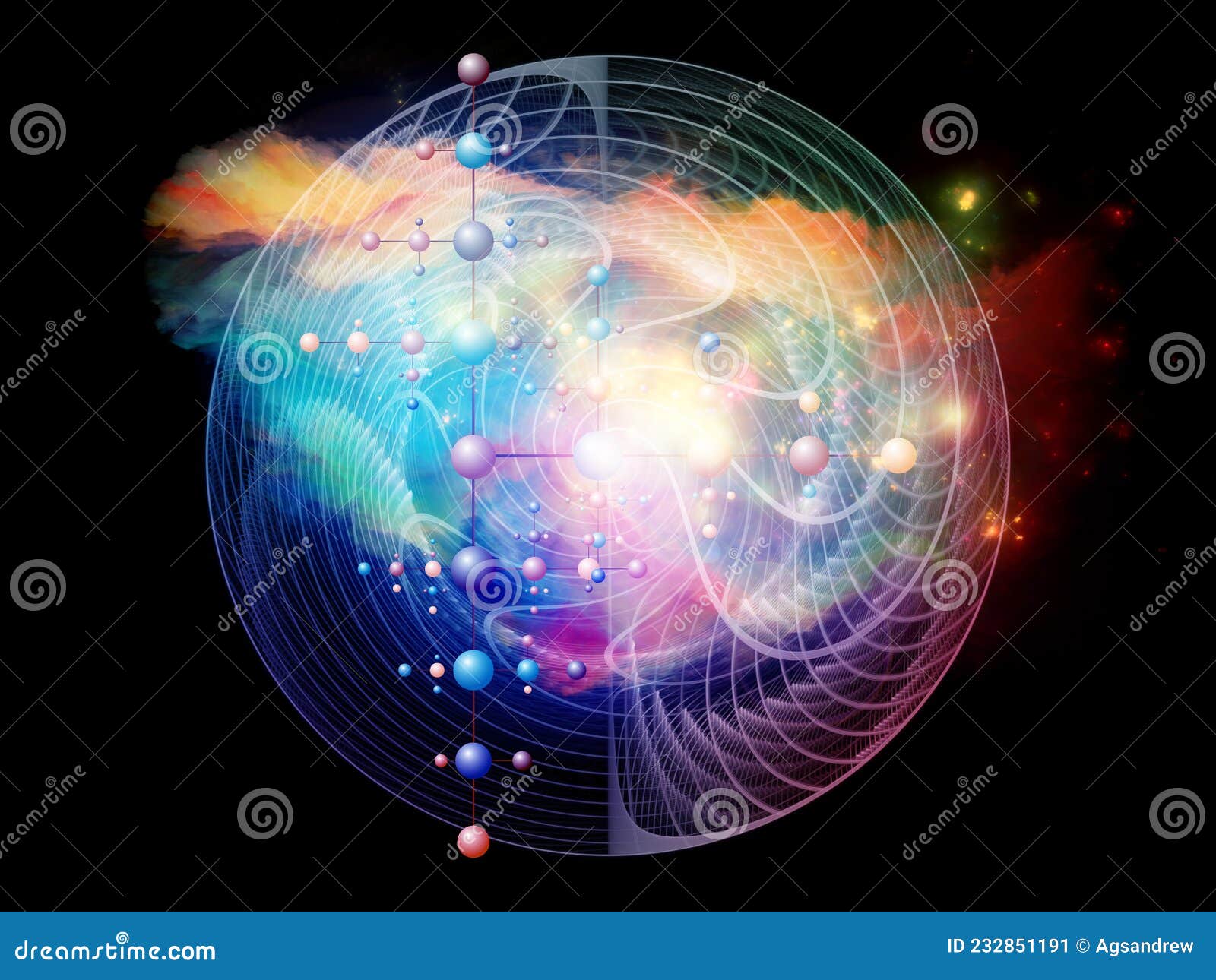 Molecular Topology stock illustration. Illustration of background ...