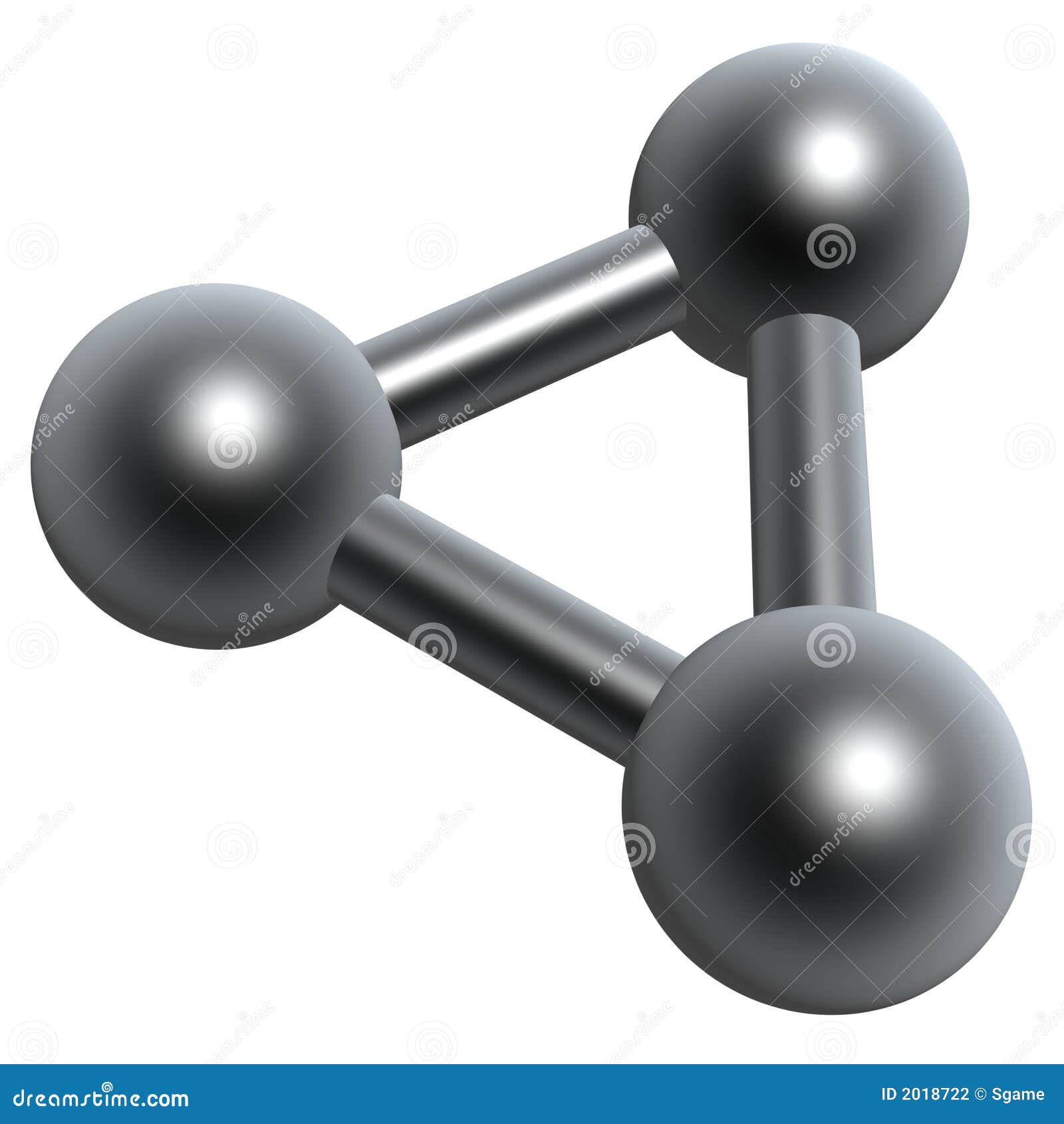 Molecular triangle stock illustration. Illustration of element - 2018722