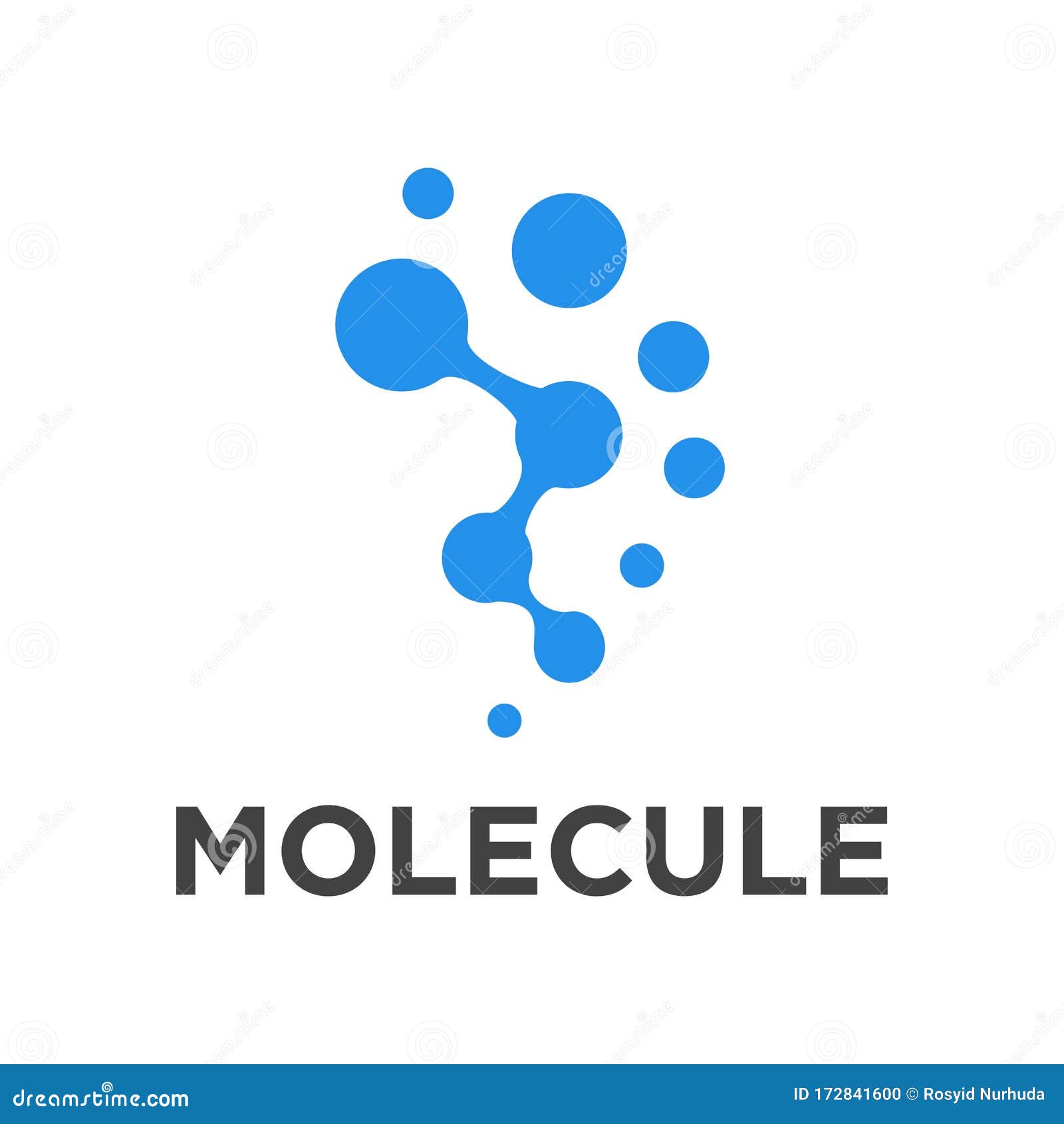 Vector Illustration Molecule Logo Concept Stock Vector - Illustration ...