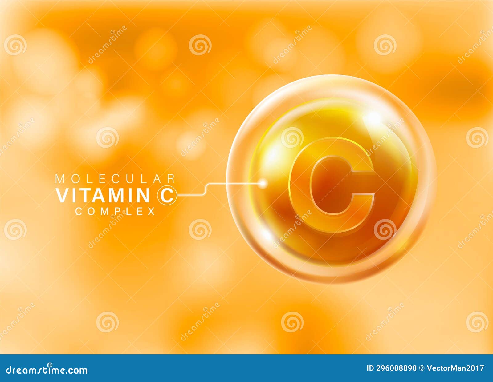 Molecular Vitamin C Complex Stock Vector - Illustration of atom, ball ...