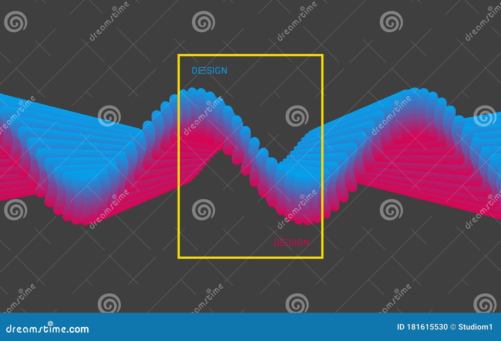 Molecular Wave. Abstract Background with Dynamic Particles. Layer of ...
