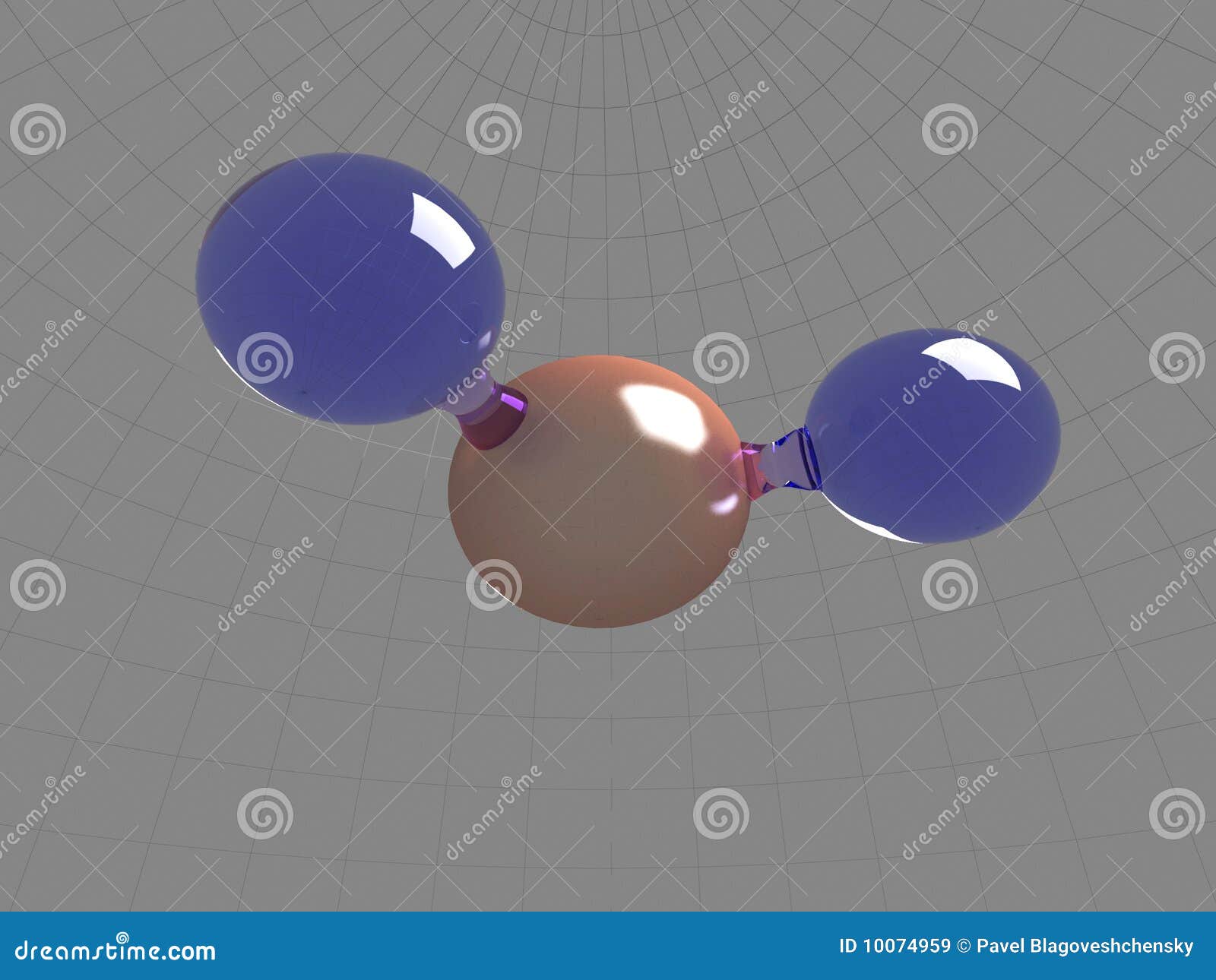 Molecule stock illustration. Illustration of chemistry - 10074959