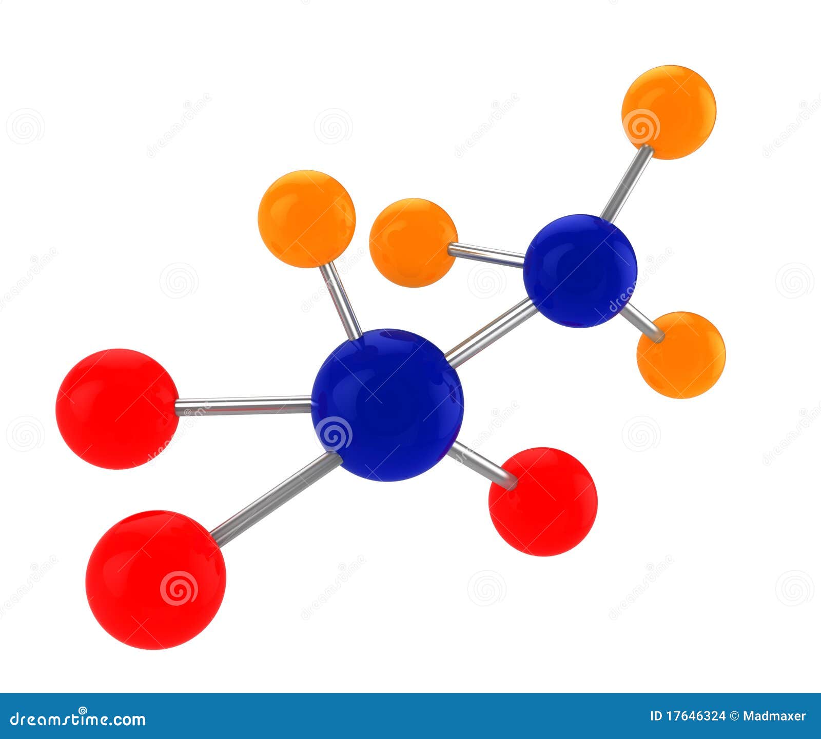 Molecule stock illustration. Illustration of isolated - 17646324