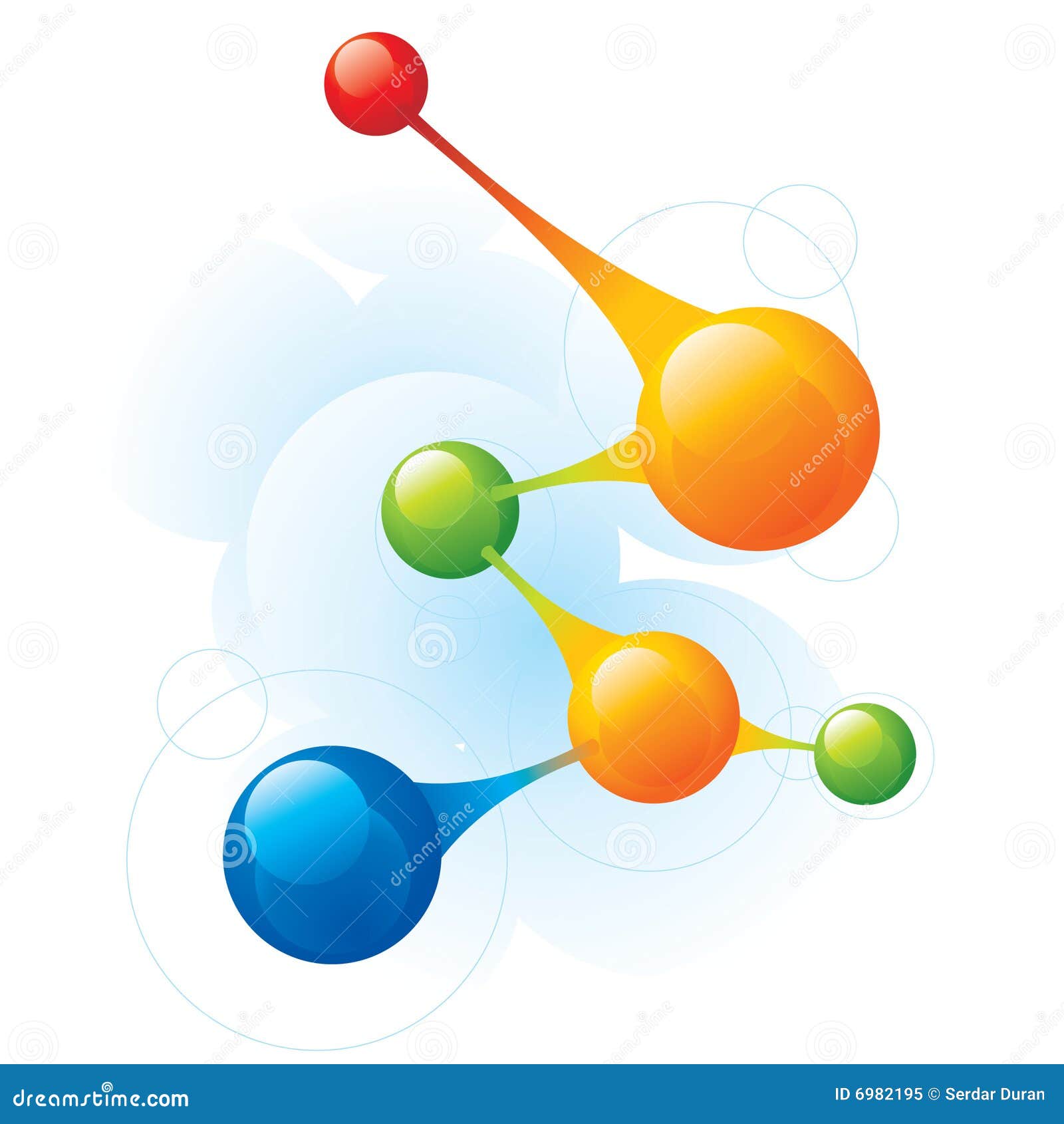 Molecule Cartoon Vector | CartoonDealer.com #6982195