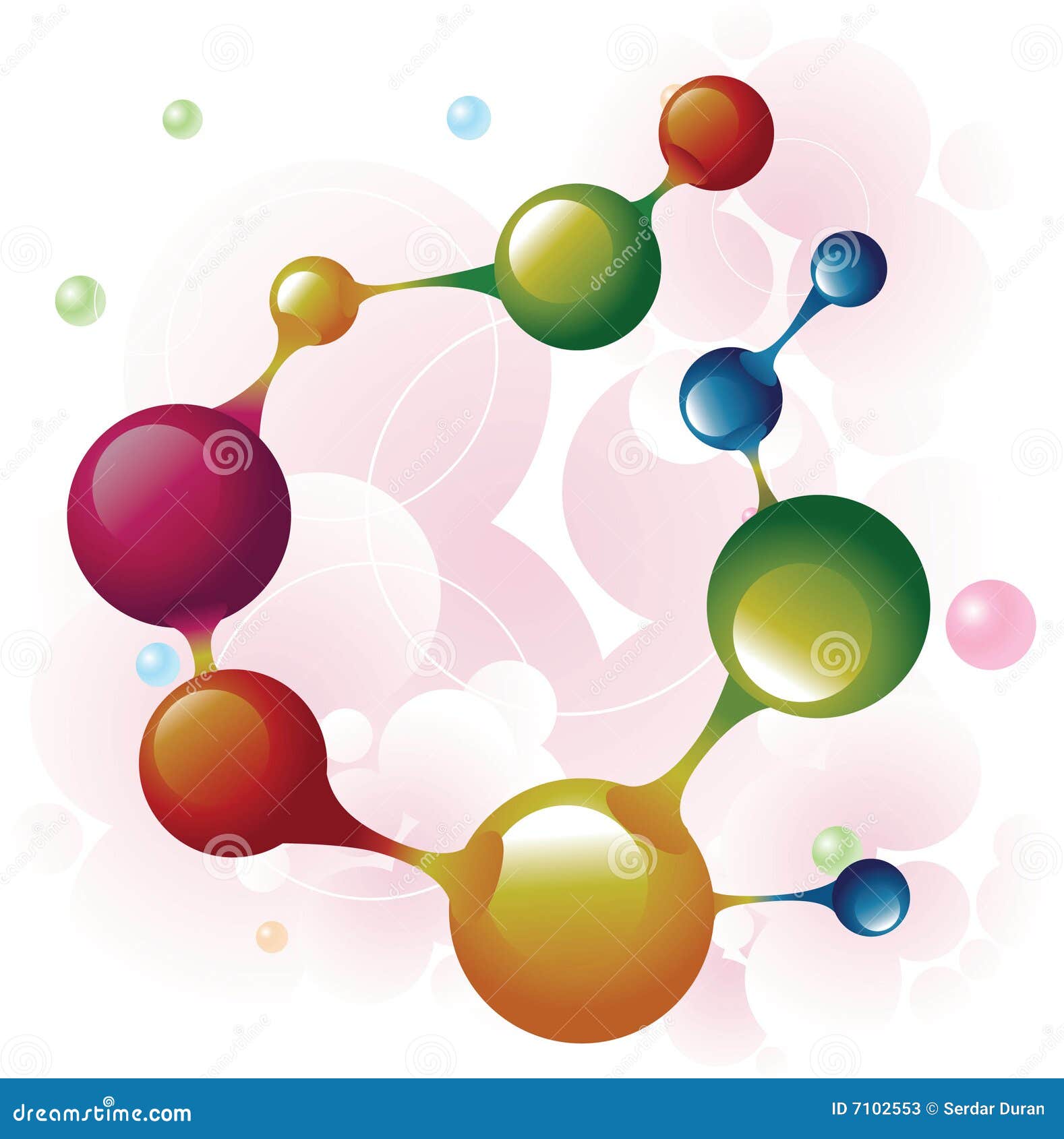 Molecule stock vector. Illustration of physics, calculation - 7102553